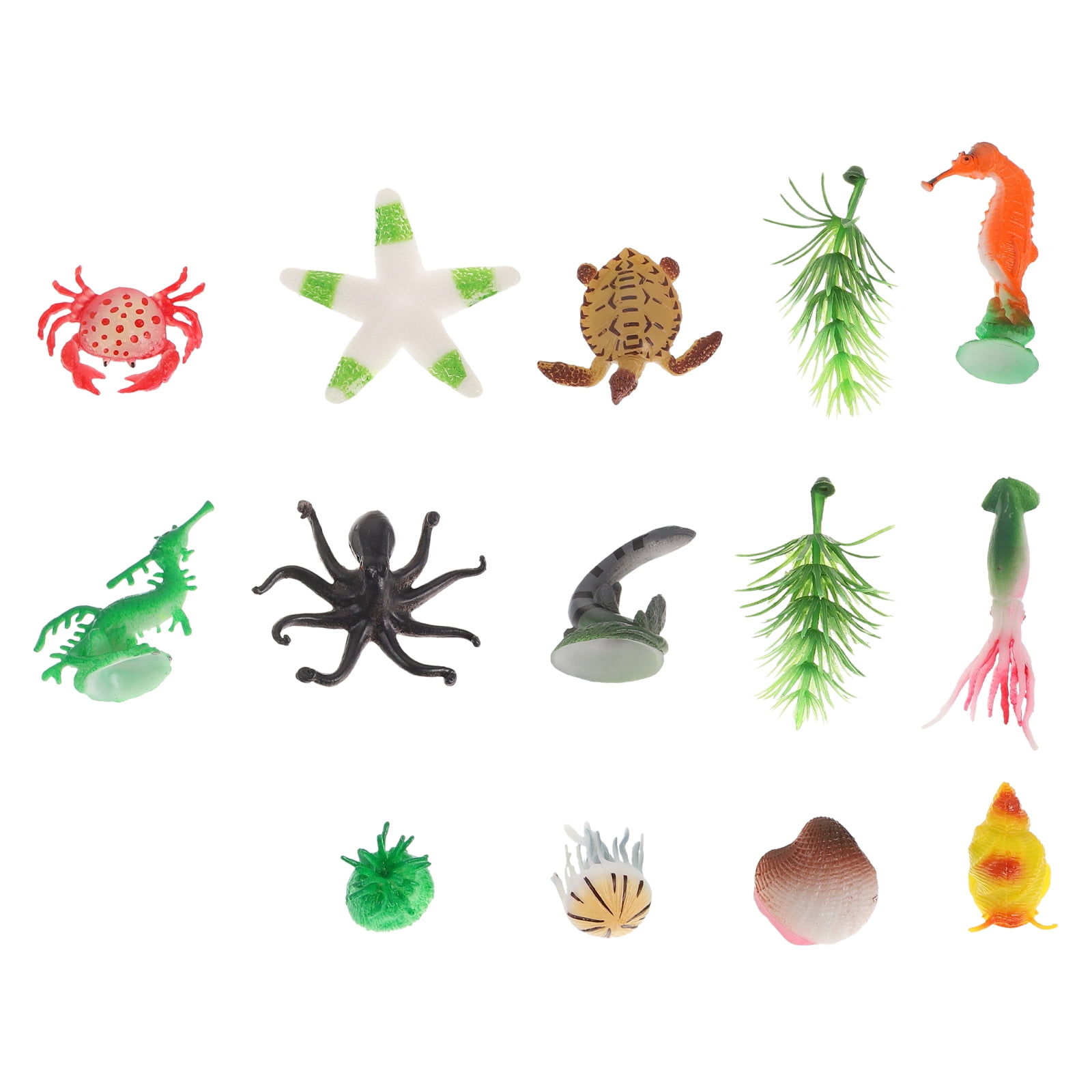 TAILTOSS Mini Sea Animals Figures 14Pcs Realistic Plastic Models For ...