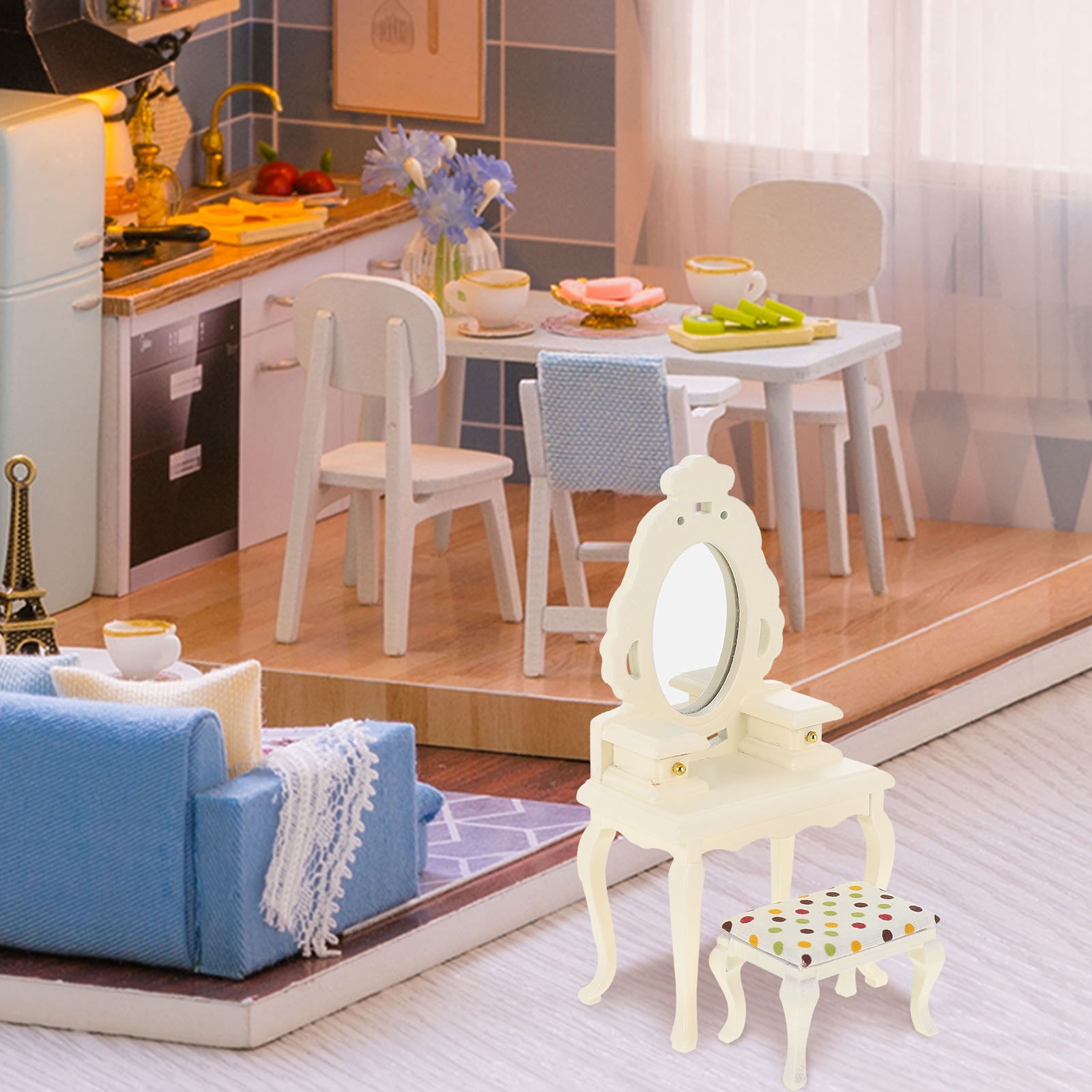 TAILTOSS Miniature Dressing Table Plywood For Photography Props 1 Set ...