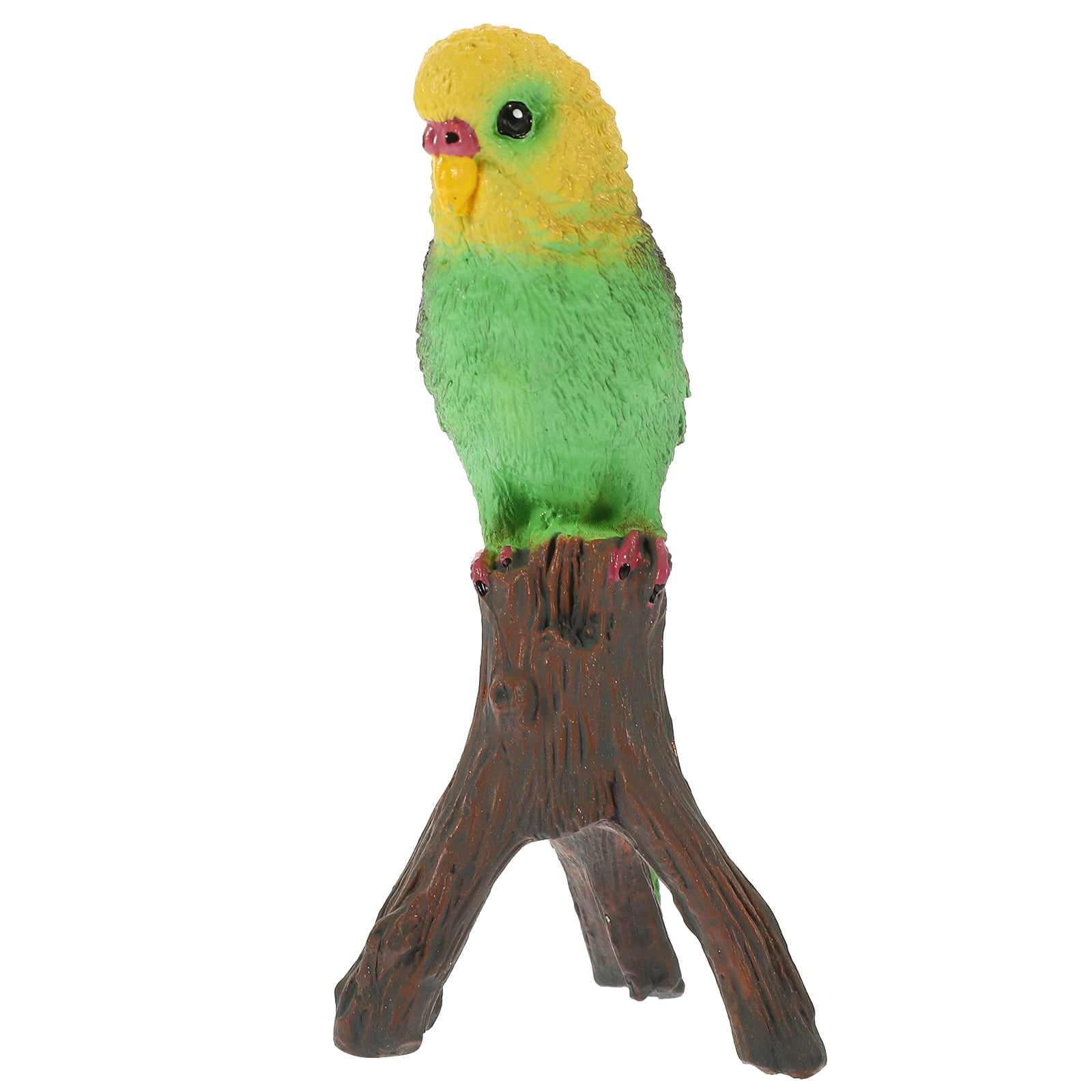 TAILTOSS Parrot Figurine Small Bird Figurine Realistic Design Green ABS ...