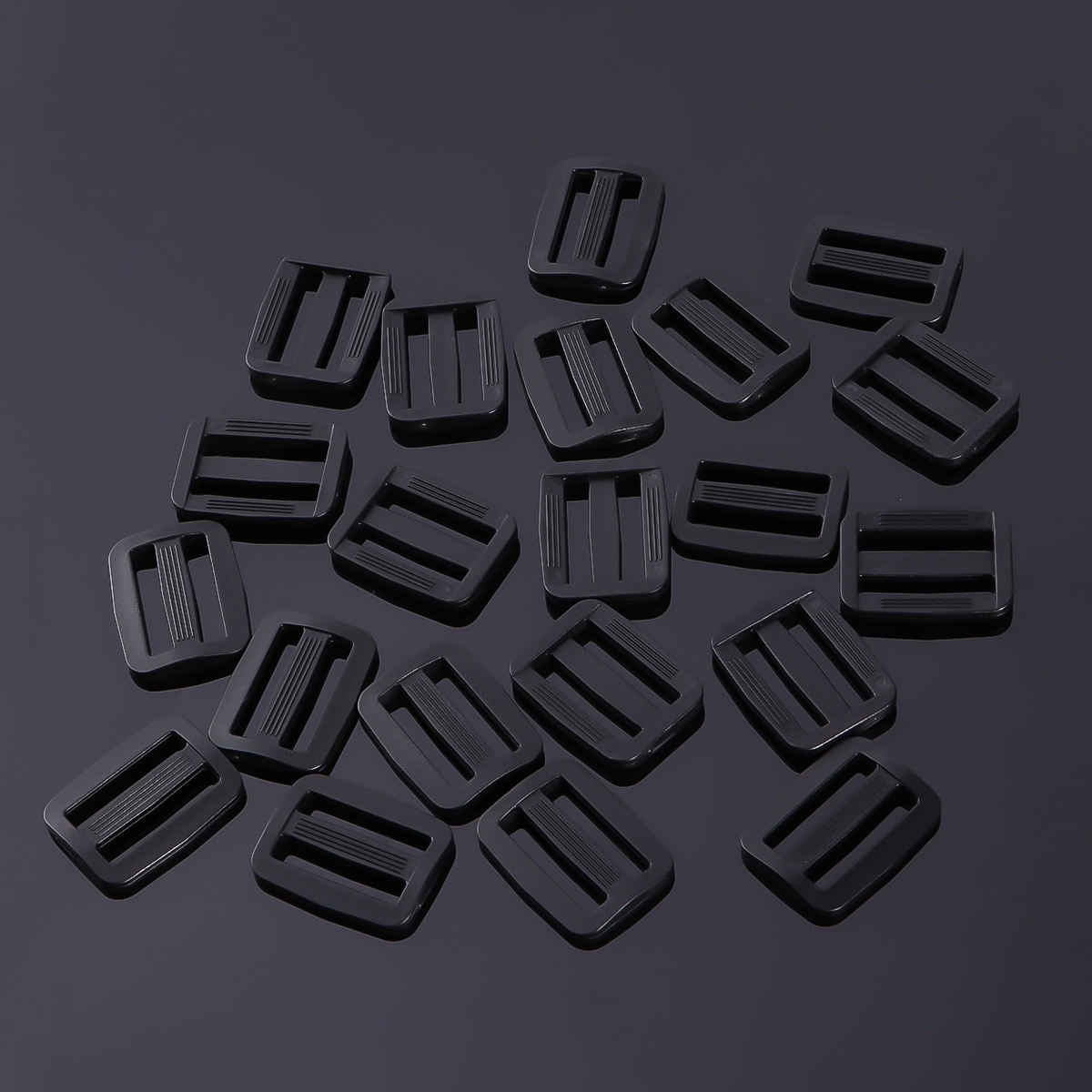 TAILTOSS Plastic Cord Lock 20Pack for Lanyard and Clothing Black Color ...