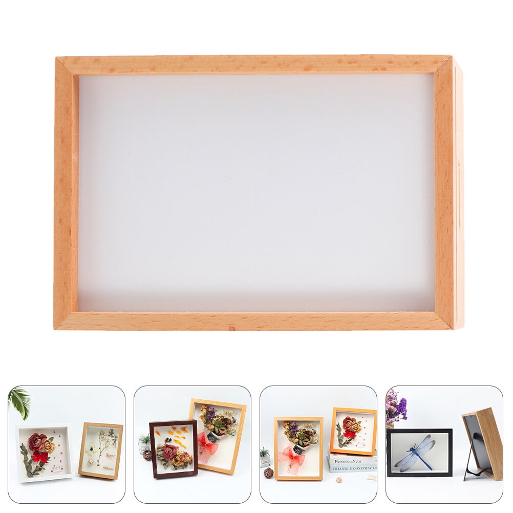 TAILTOSS Pressed Flower Frames 1Pack Wooden 8 Inches Khaki For Family ...