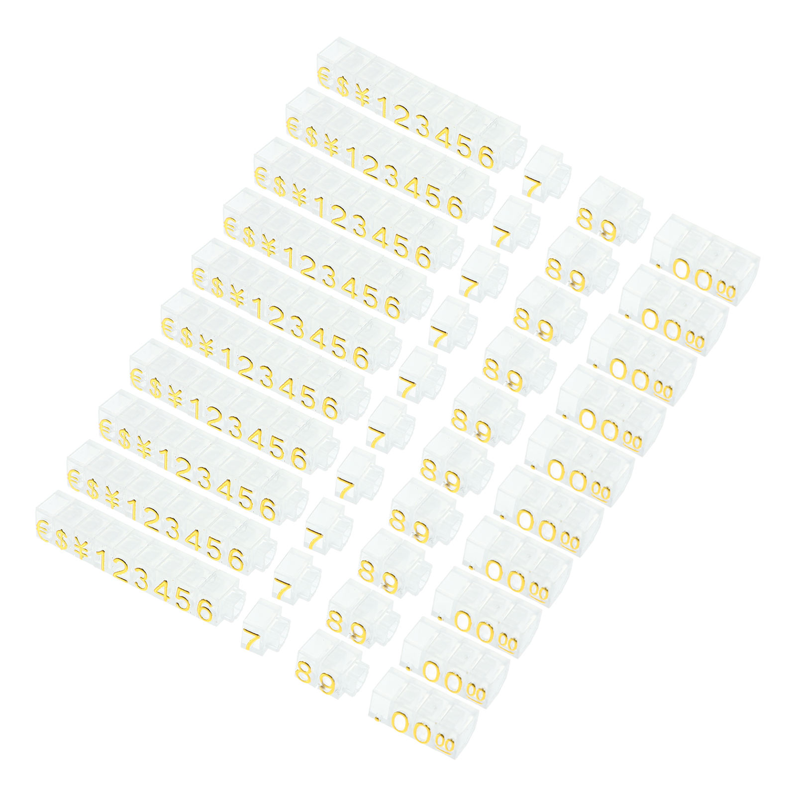 TAILTOSS Price Tag Stand 20Pcs Adjustable Design Plastic Price Cube ...