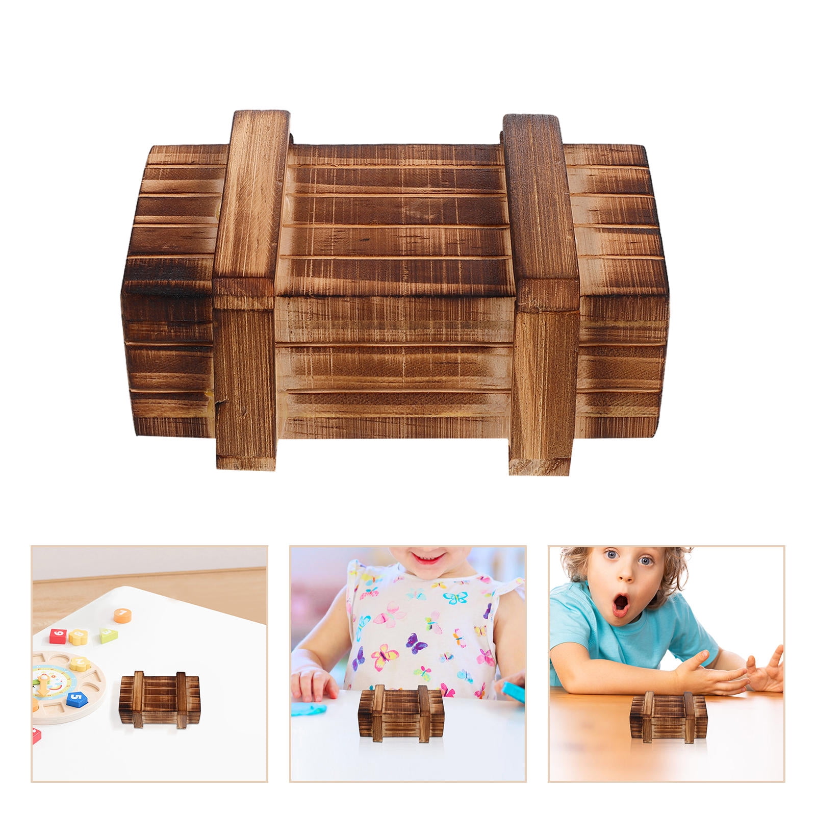 TAILTOSS Rectangular Wood Puzzle Box For Kids And Adults With Hidden ...