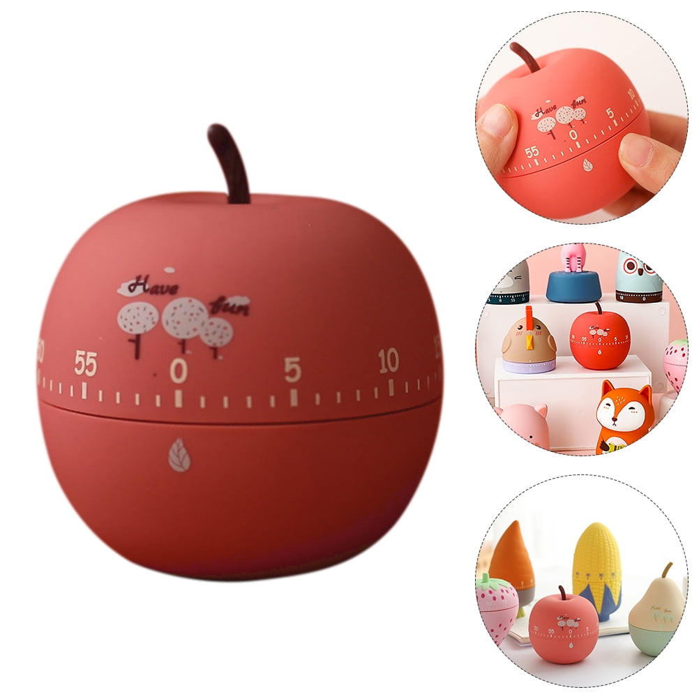 TAILTOSS Red Apple Shaped Mechanical Countdown Timer With Abs Material ...
