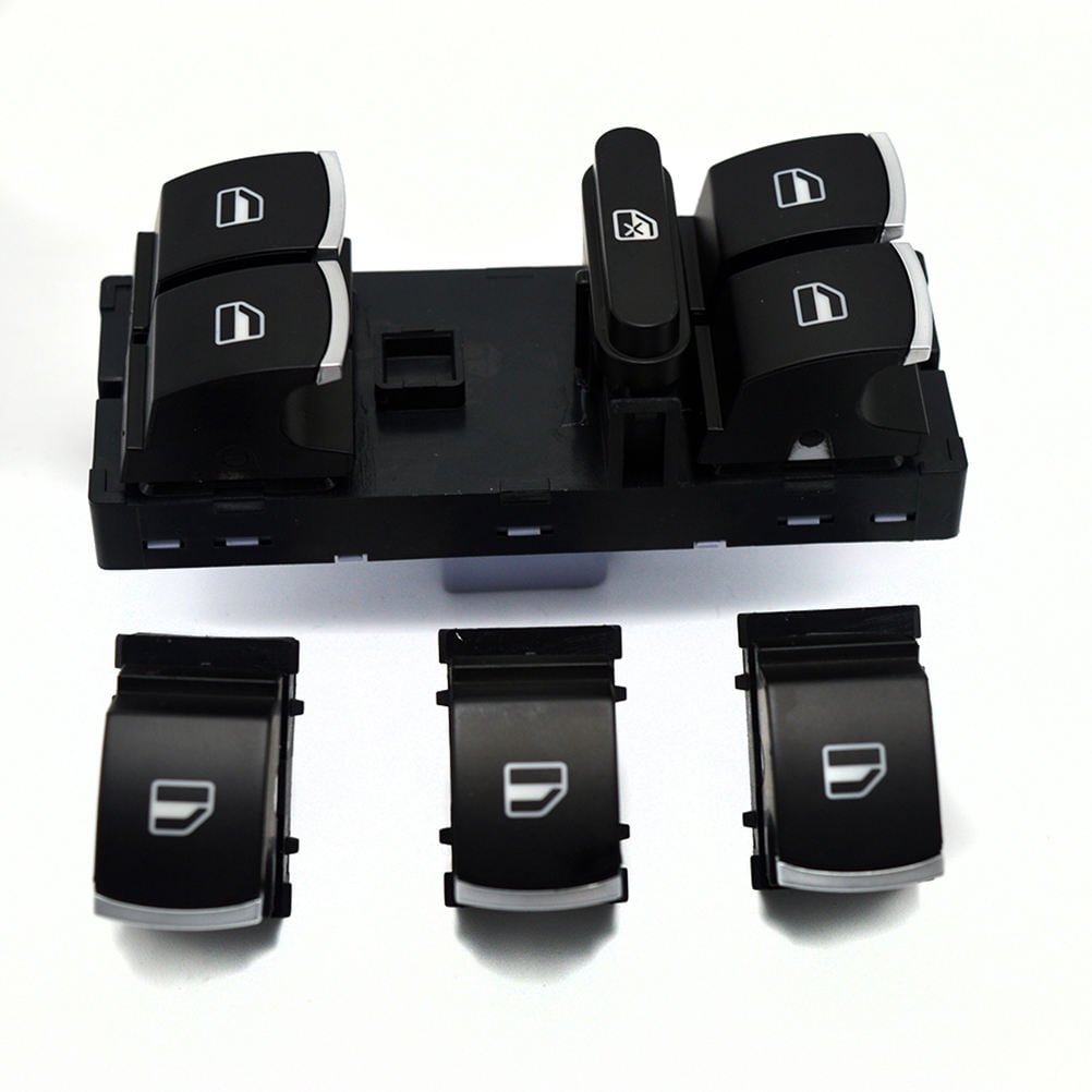 TAILTOSS Replacement Parts 1 Set Black Abs Plastic Car Window Buttons ...