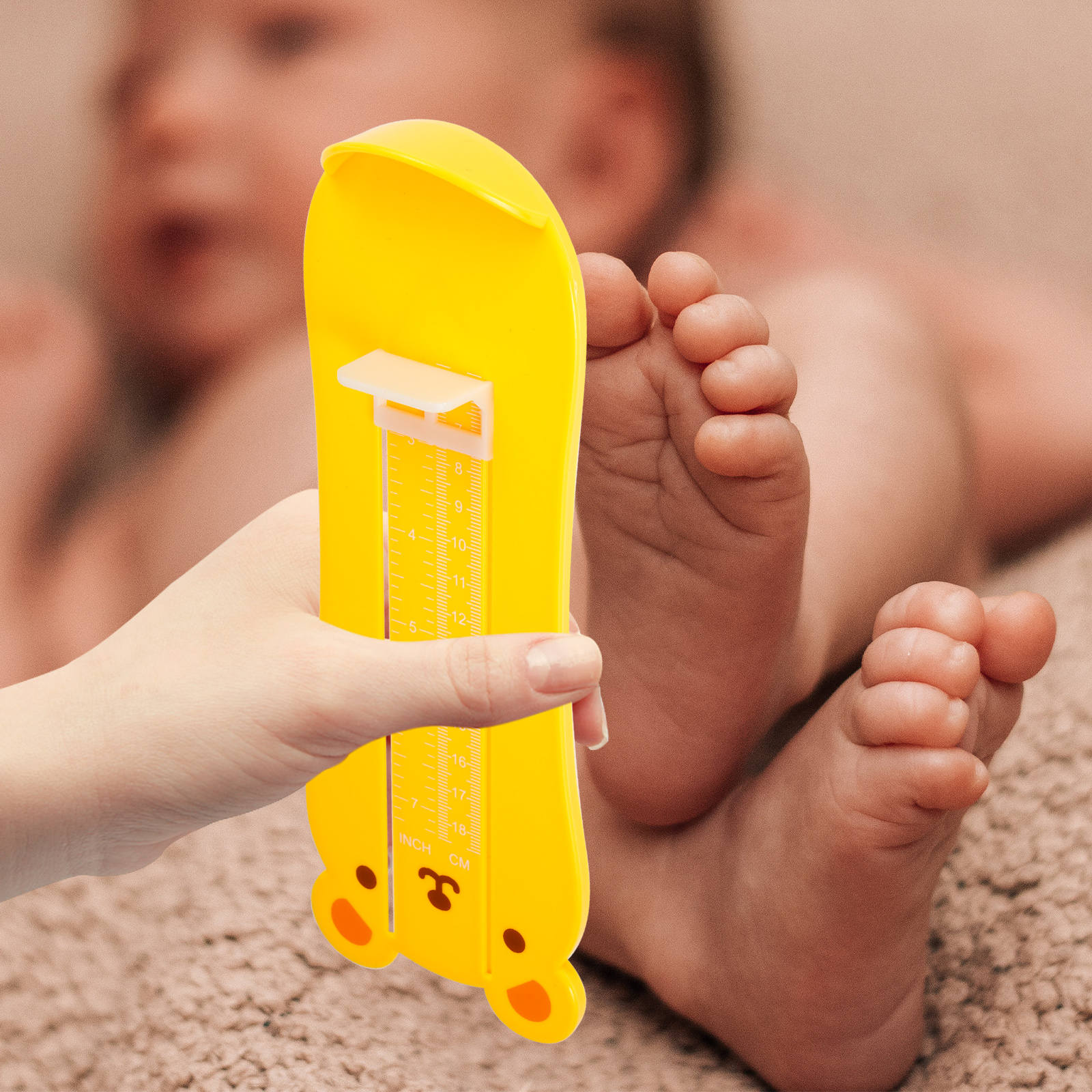 TAILTOSS Shoe Gauge Tool 1Set in Yellow for Accurate Kids Foot ...