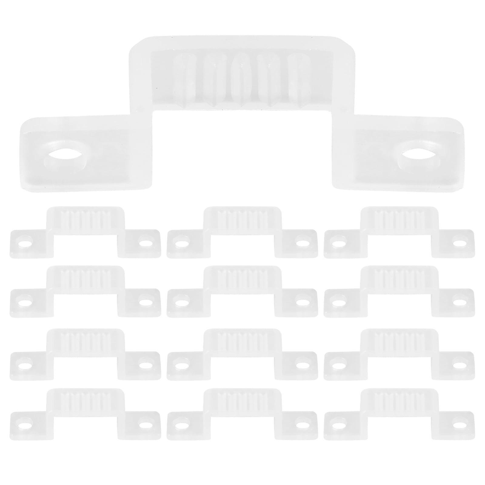 TAILTOSS Transparent PP LED Strip Light Mounting Clips 100Pcs for ...
