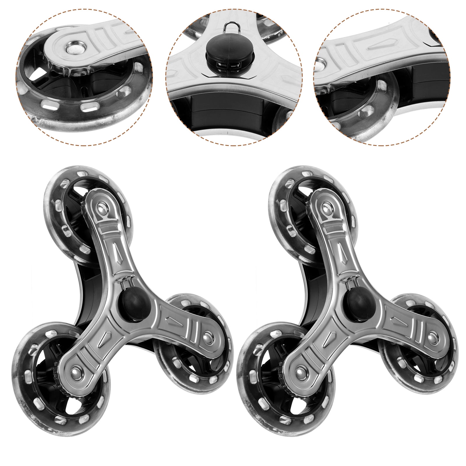 TAILTOSS Triangle Structure Design Casters 1 Pair for Travel Burden ...