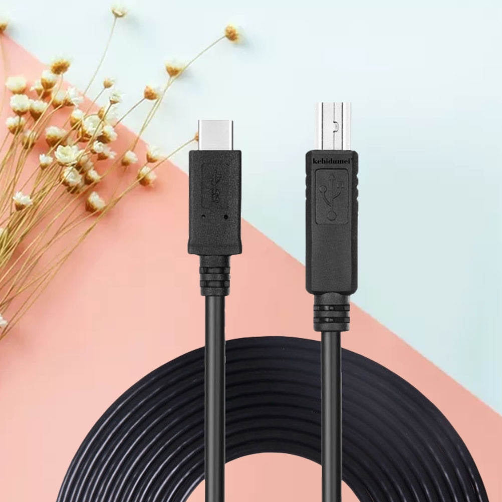 TAILTOSS USB Printer Cord 500X1.2X0.4Inch Type C for Data Transfer and ...