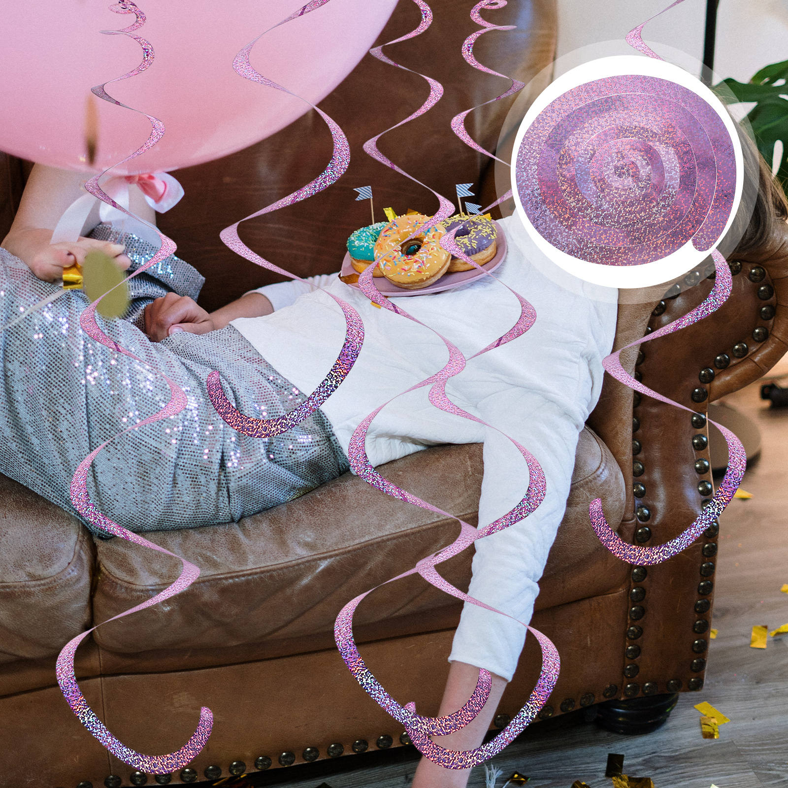 TAILTOSS Violet Party Hanging Decor with Smooth Feel and PVC Material ...