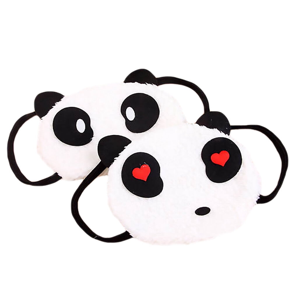 TAILTOSS 2pcs White Cotton Face Cover with Panda Pattern for Keeping ...
