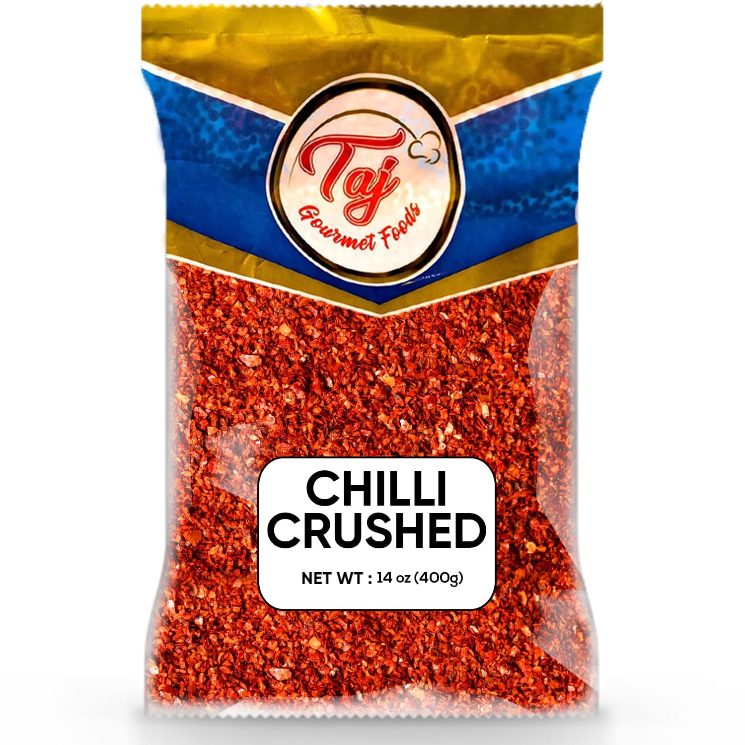 TAJ Crushed Red Pepper KEF28 Flakes | 14-Ounce | Chili Flakes Crushed ...