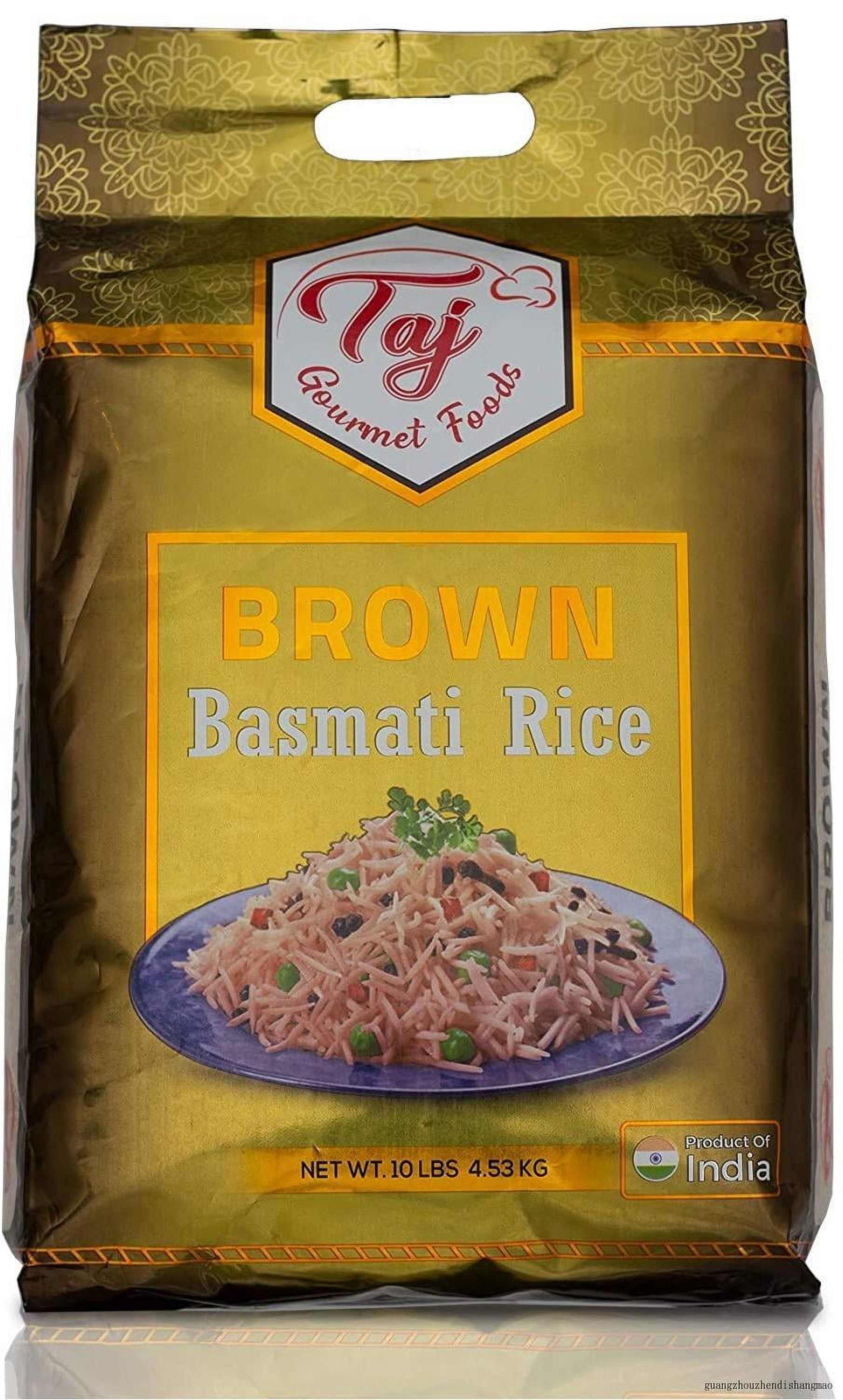 TAJ Gourmet Brown Basmati Rice, Naturally Aged, 10-Pounds - Walmart.com