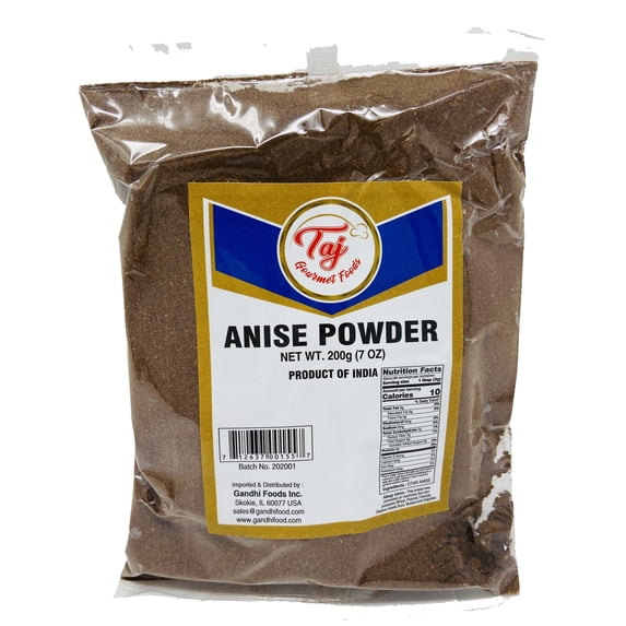 TAJ Premium Indian Anise Powder, Dry Spice Seasoning, 200 grams ...