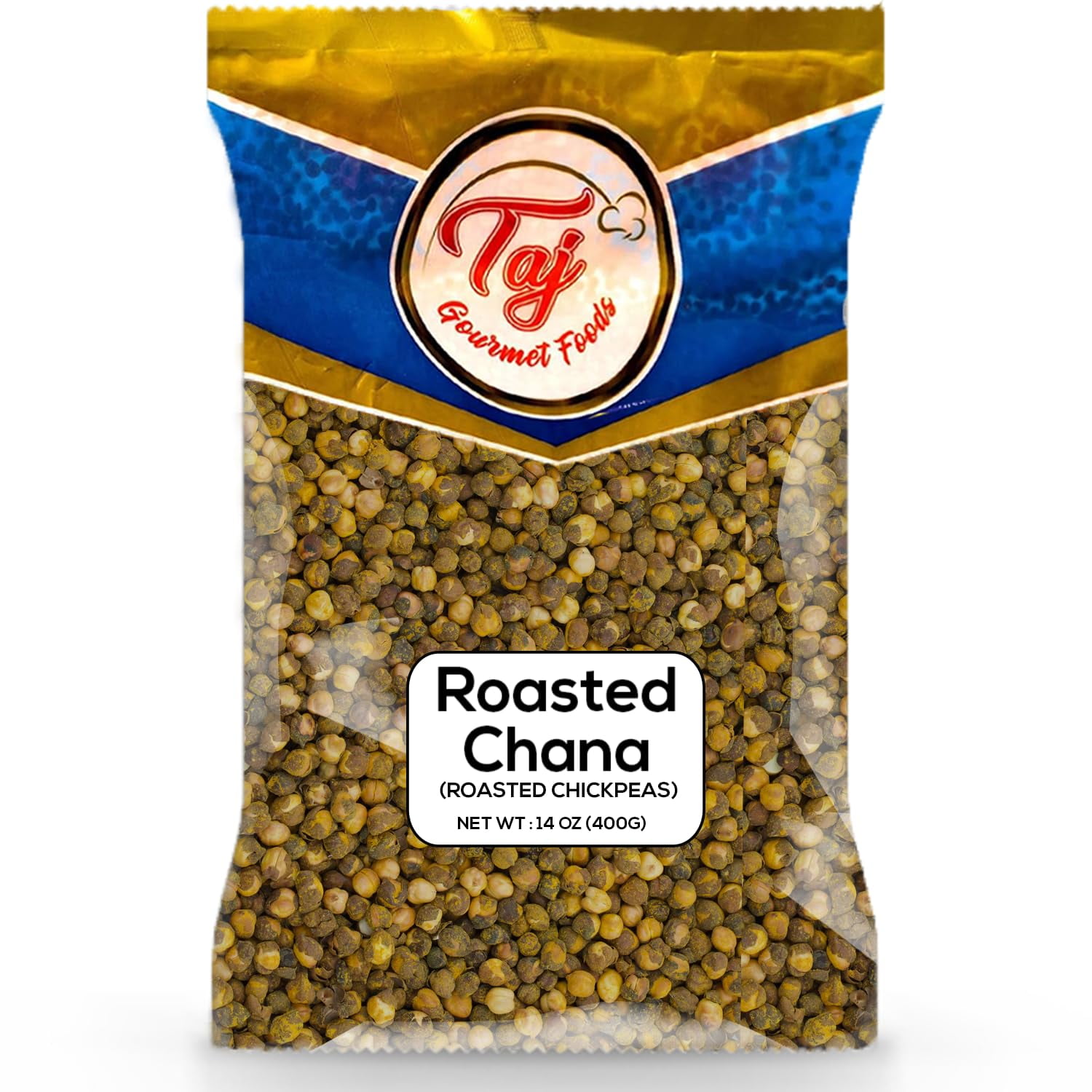 TAJ Roasted Chana SCH4 | 14oz (400g) Chanai | Ready to Eat Super Indian ...