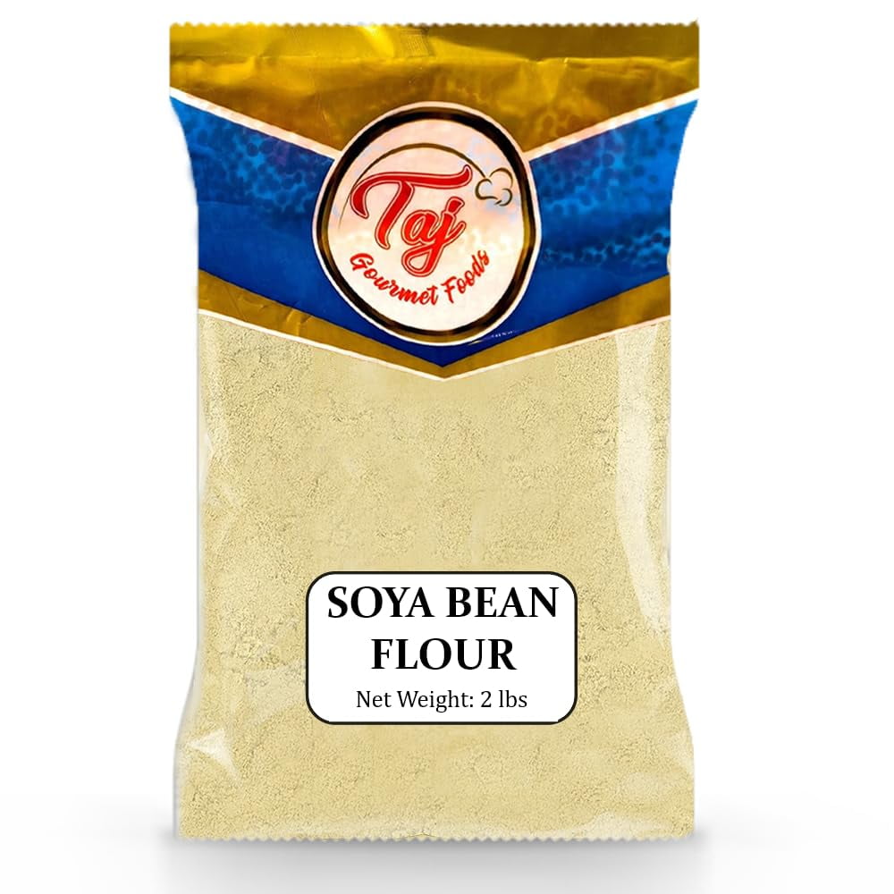 TAJ Soya Bean Flour OLF24 2-Pounds | Soy Bean Flour | All-Natural ...