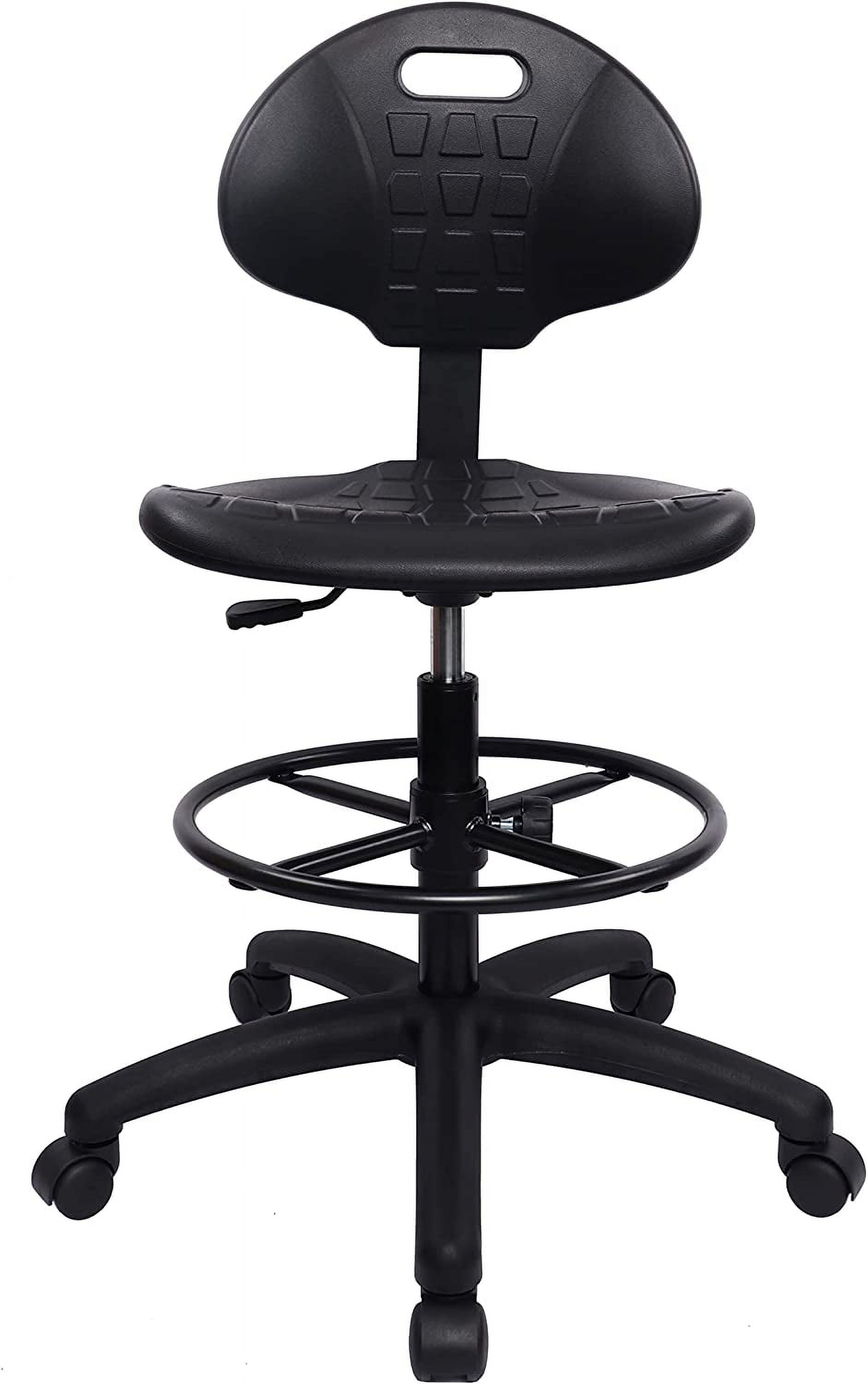 TAKE UR SEAT® Deluxe Heavy Duty Drafting Lab Stool Chair, Adjustable Footring, Adjustable Height ...
