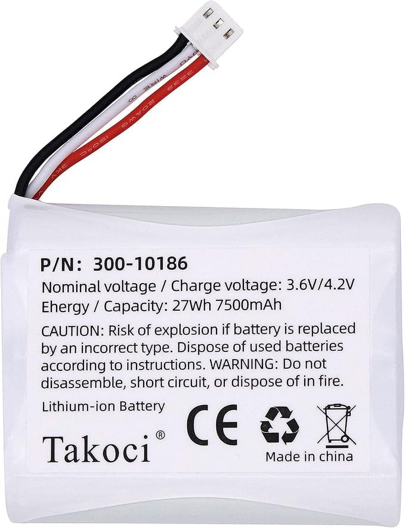 TAKOCI Replacement Battery 300-10186 for ADT Command Smart Security ...