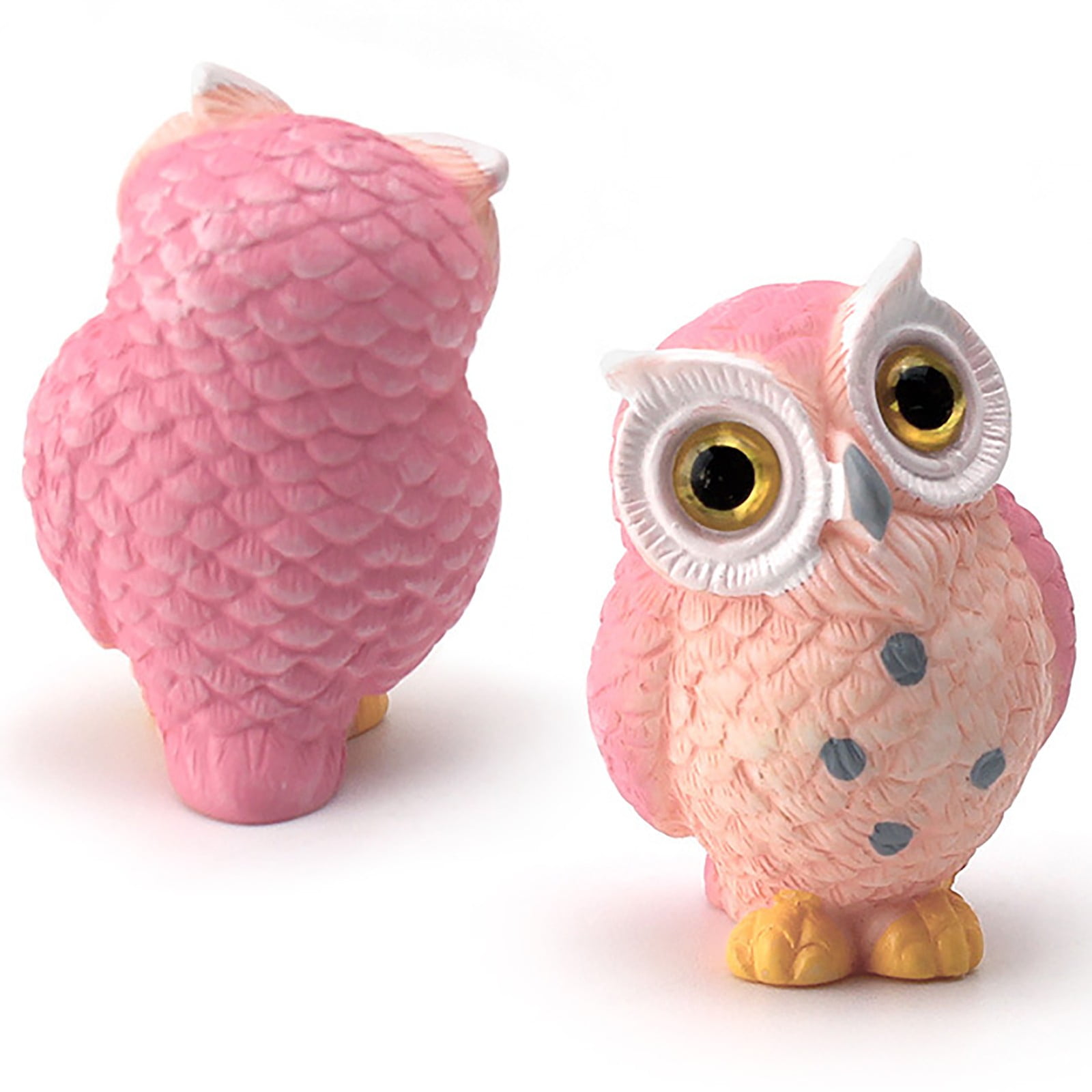 TAKTUK Clearance!Resin Mini Owls Set Cute Owl Statue With Owl Tree Owl ...