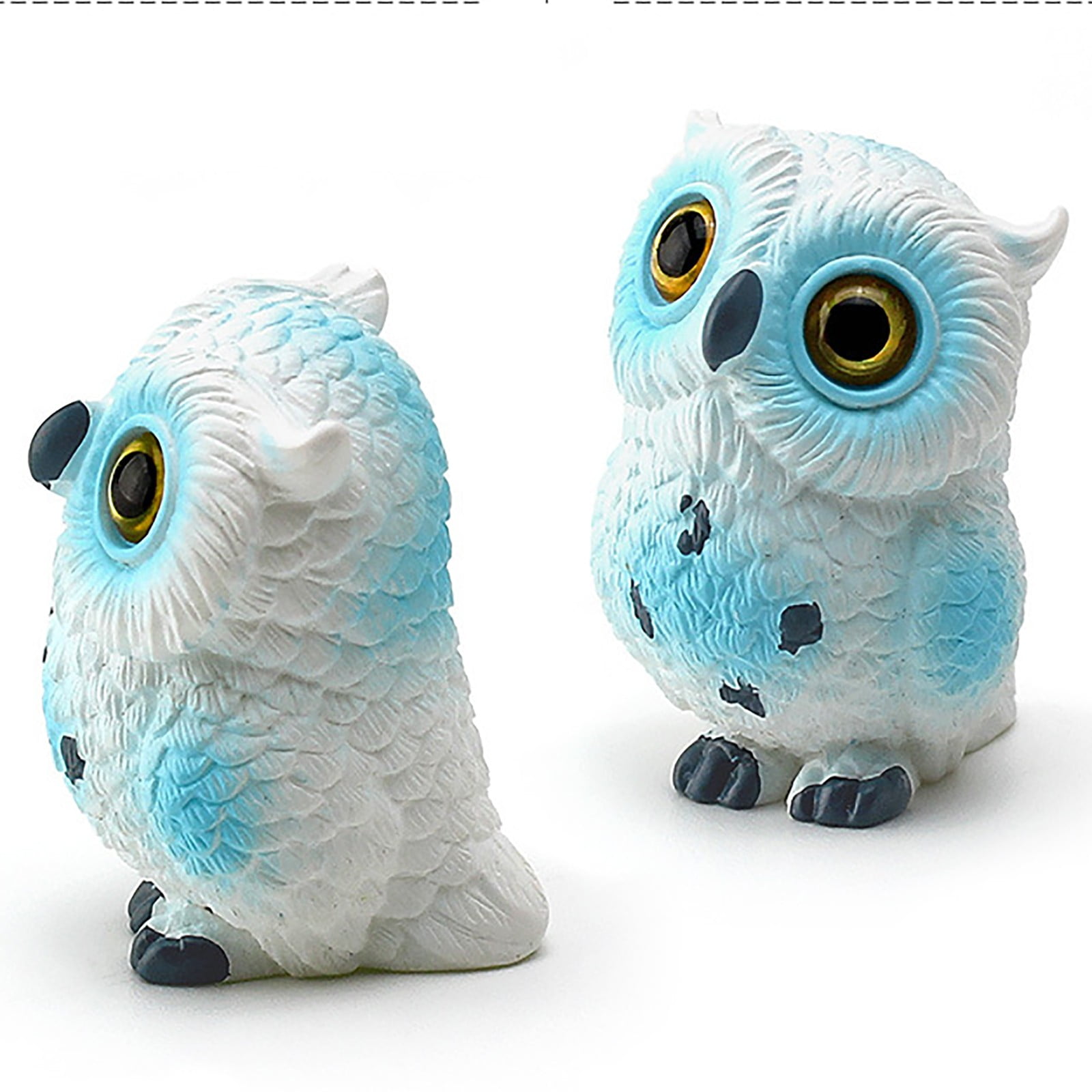TAKTUK Clearance!Resin Mini Owls Set Cute Owl Statue With Owl Tree Owl ...