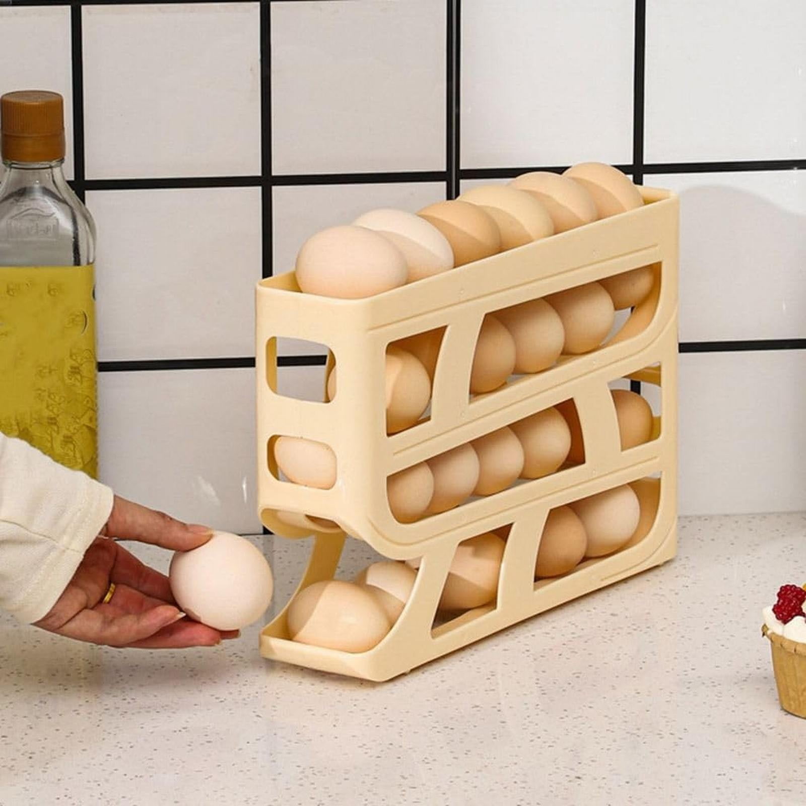 TAKTUK Egg Holder Countertop,Egg Holder for Refrigerator Fridge Egg ...
