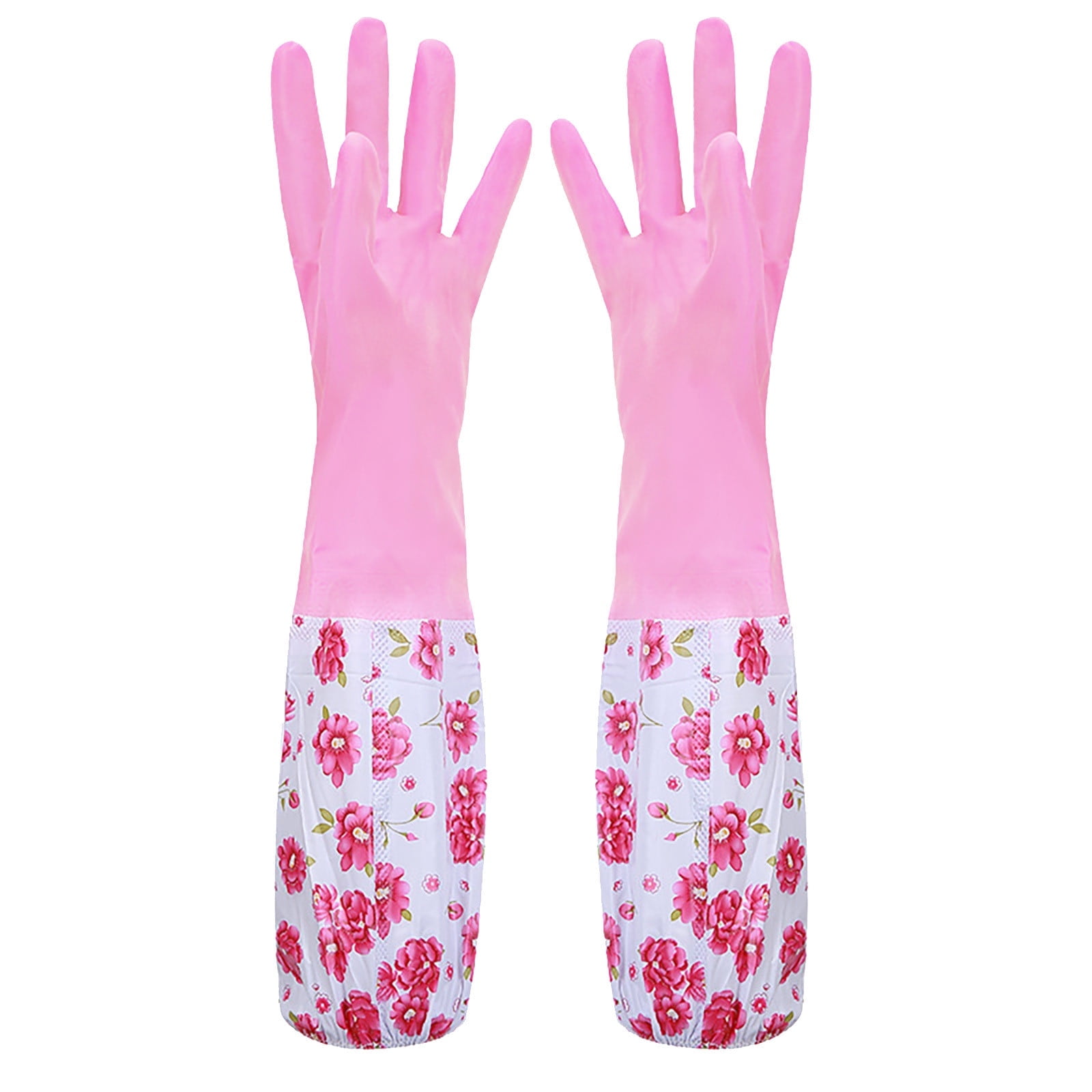 TAKTUK Gloves,Oven Mitts,Rubber Latex Water-proof Dishwashing Gloves ...