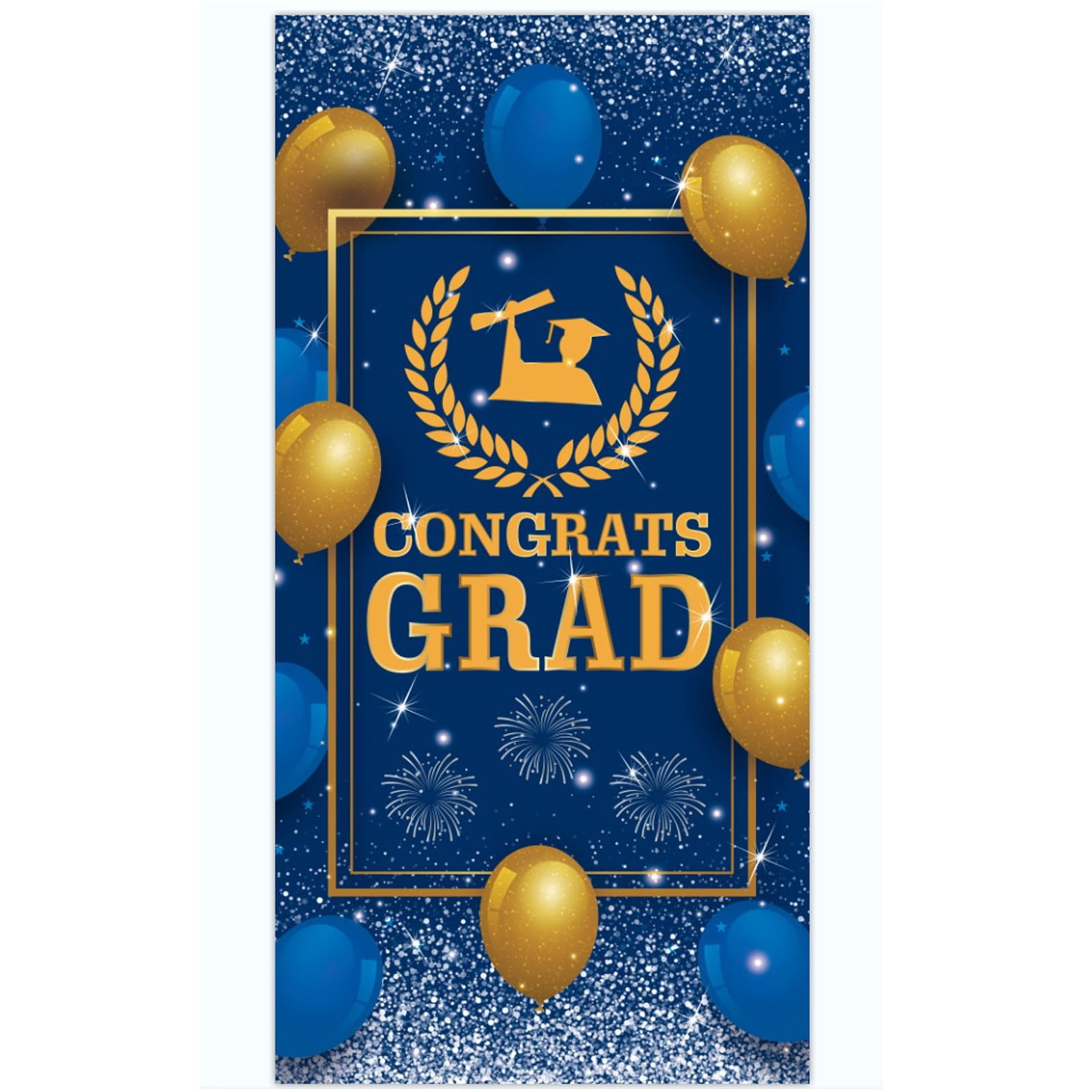 TAKTUK Wall Decor Home Decor Large Congrats Grad Banner 72x44 Inch ...