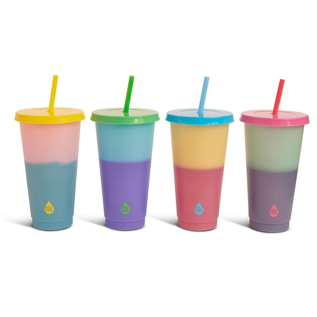 TAL Color Changing Cups 24oz 4-Pack, Solid - Walmart.com TAL Color Changing Cups 24oz 4-Pack, Solid - Walmart.com