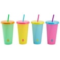 TAL Polypropylene Color Changing Cups 24 fl oz, Multi-Color, 8 Pack ...