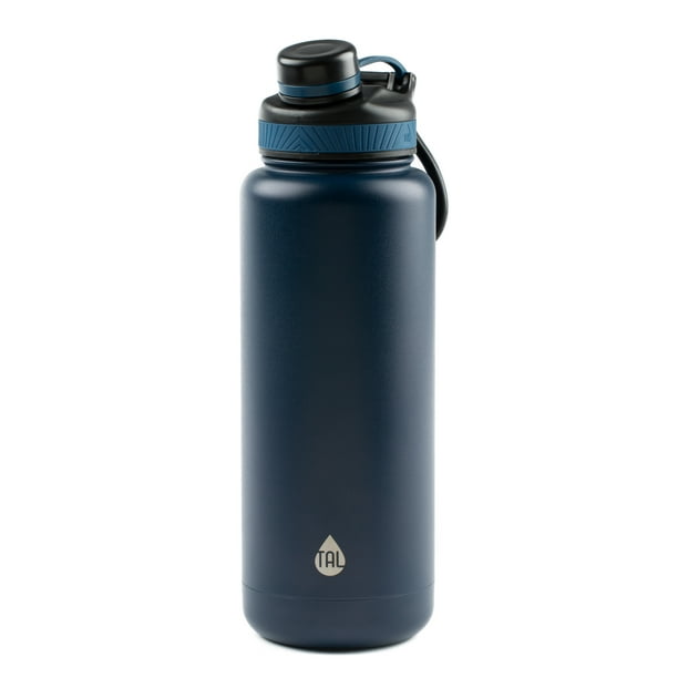 TAL Ranger 40 oz Navy and Black Insulated Stainless Steel Water Bottle ...