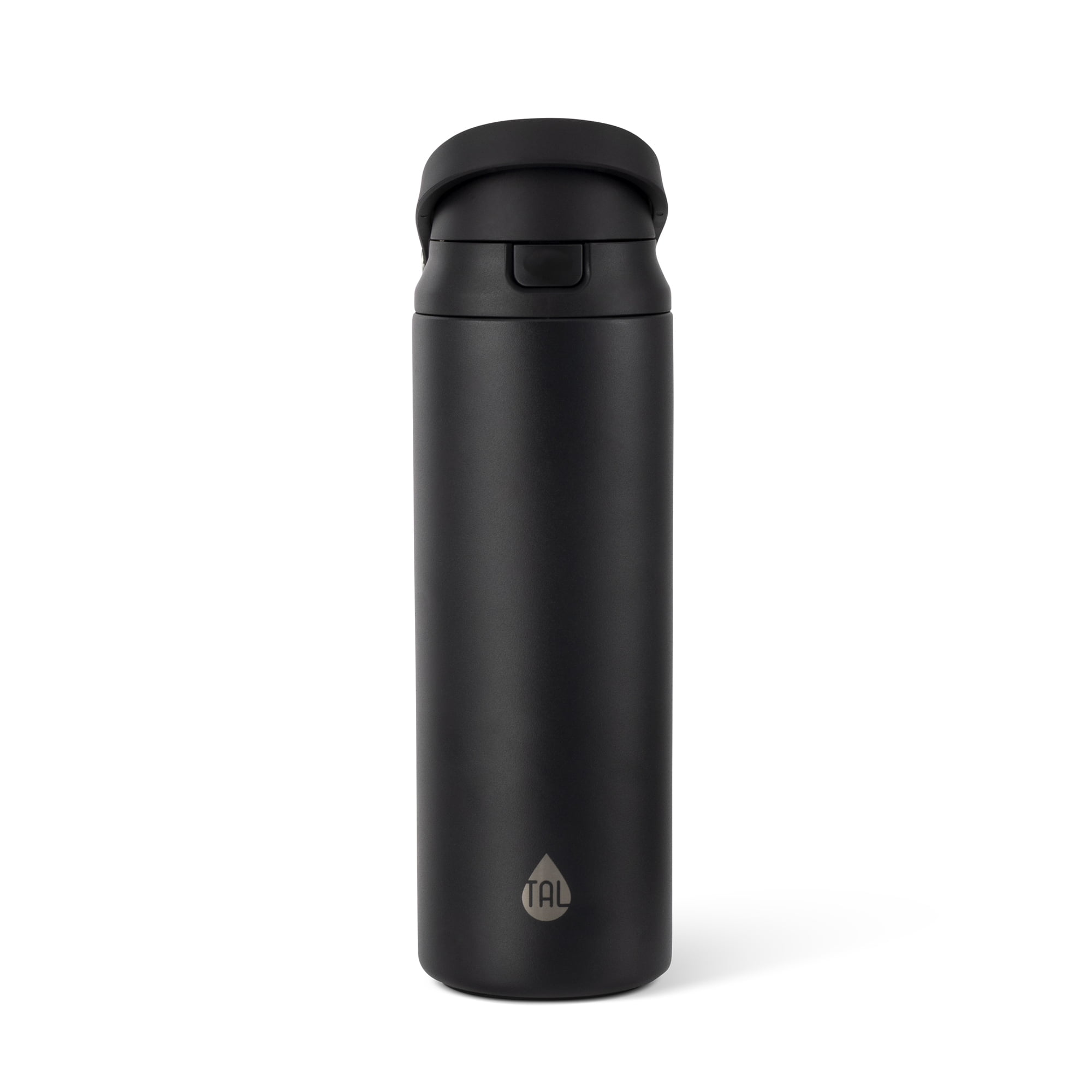 TAL 24oz Stainless Steel 2-in-1 Straw and Chug Water Bottle with Push ...