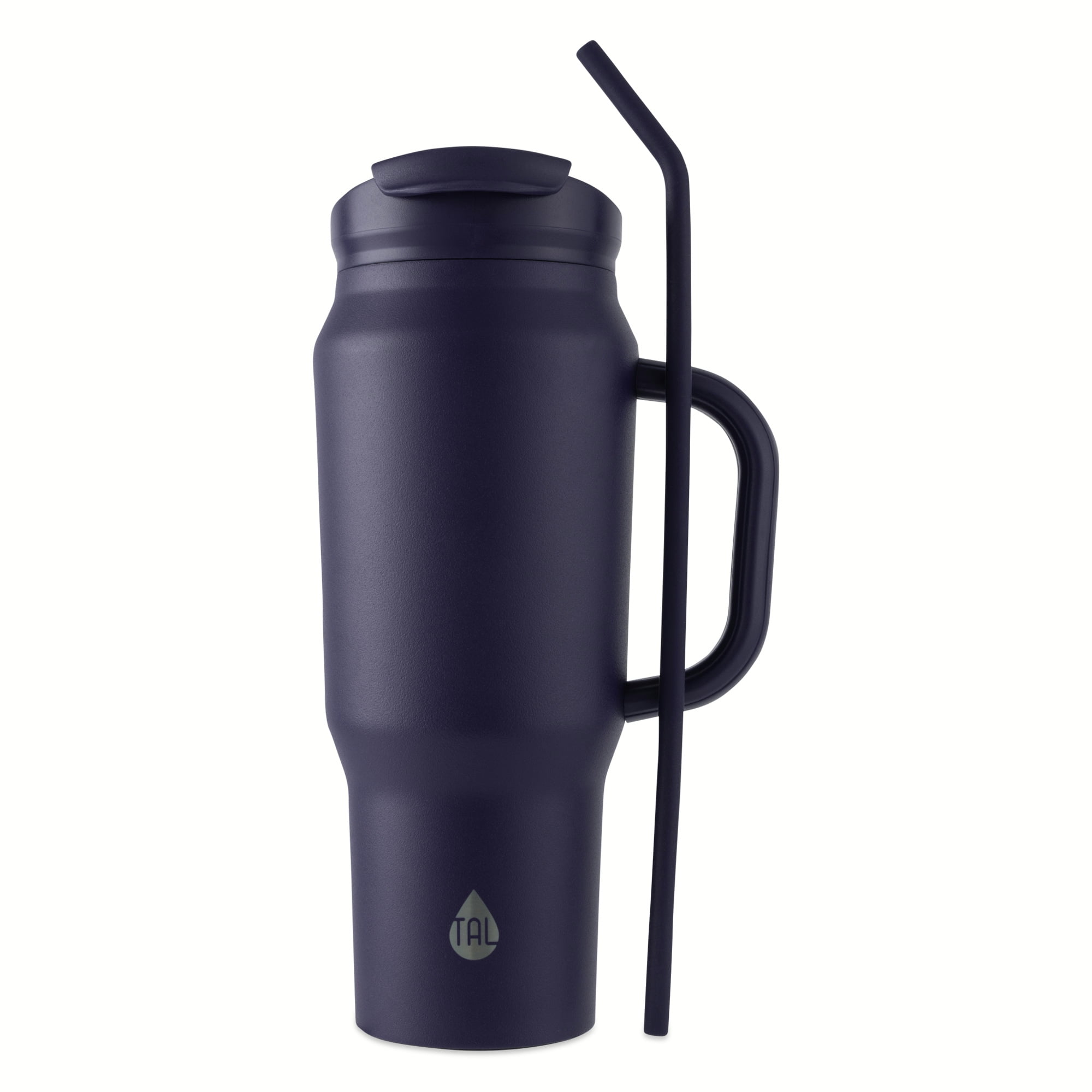 TAL Stainless Steel Basin Travel Mug with Silicone Straw 30 oz, Purple ...