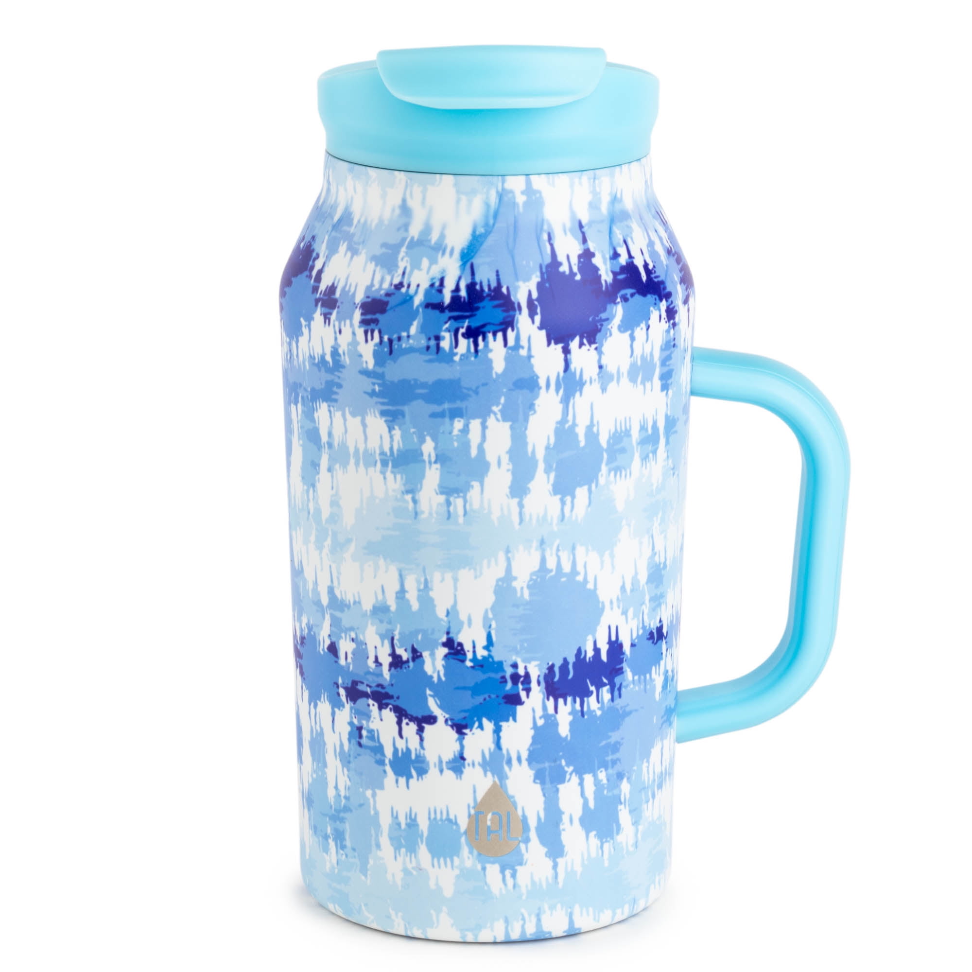 TAL Insulated Stainless Steel Water Bottle 40 fl oz Blue Tiedye Durable ...