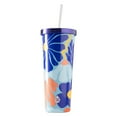 TAL Stainless Steel Ivy Tumbler with Straw 24oz, Flowers - Walmart.com
