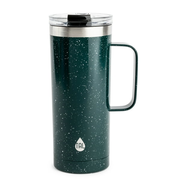 TAL Stainless Steel Mountaineer Travel Mug 20 oz, Teal Speckle ...