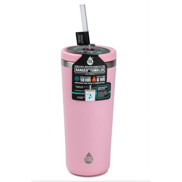 TAL Stainless Steel Ranger Tumbler Water Bottle 24 fl oz, Pink ...