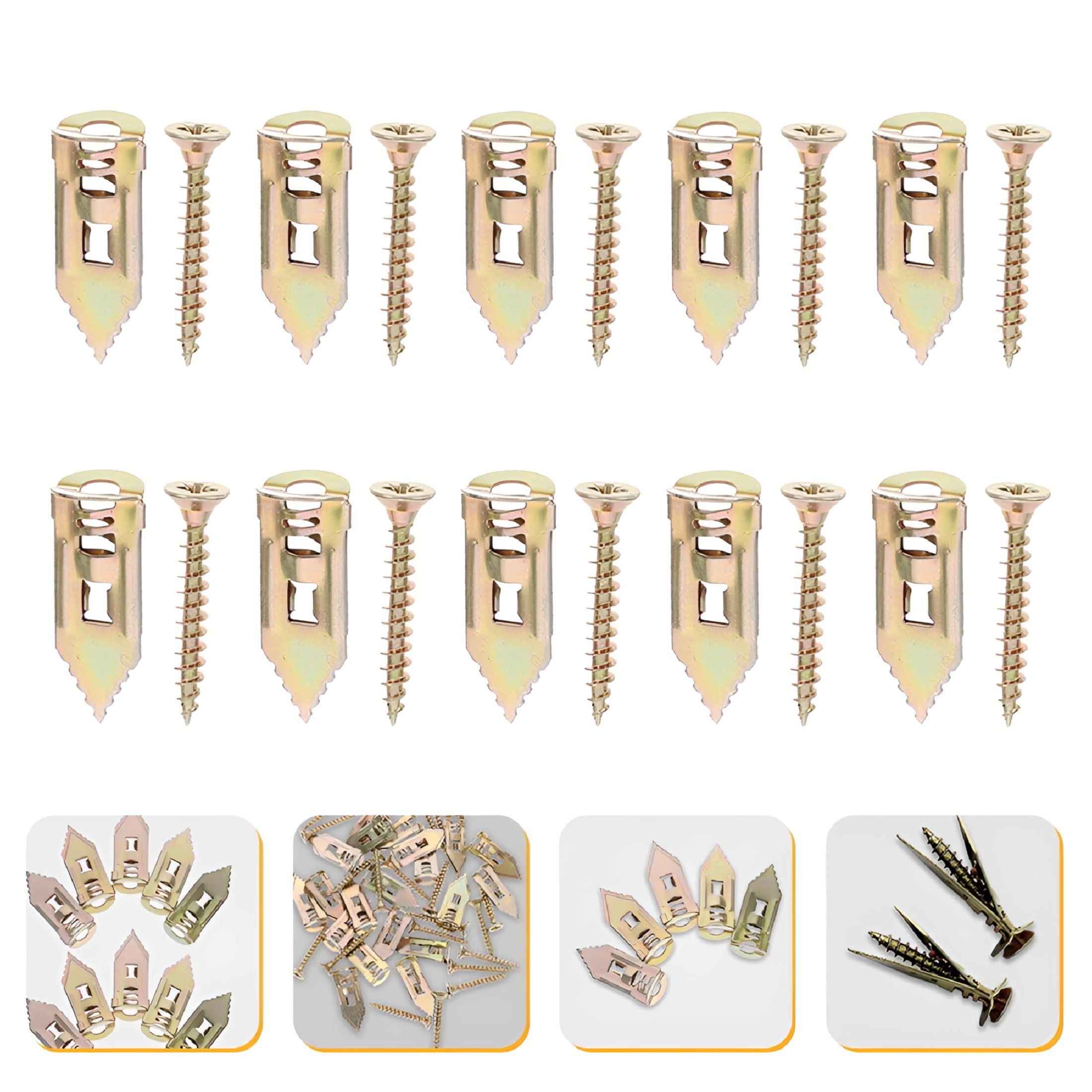 TALENO 10 Pcs Self Drilling Expansion Screws Drywall Gypsum Board ...