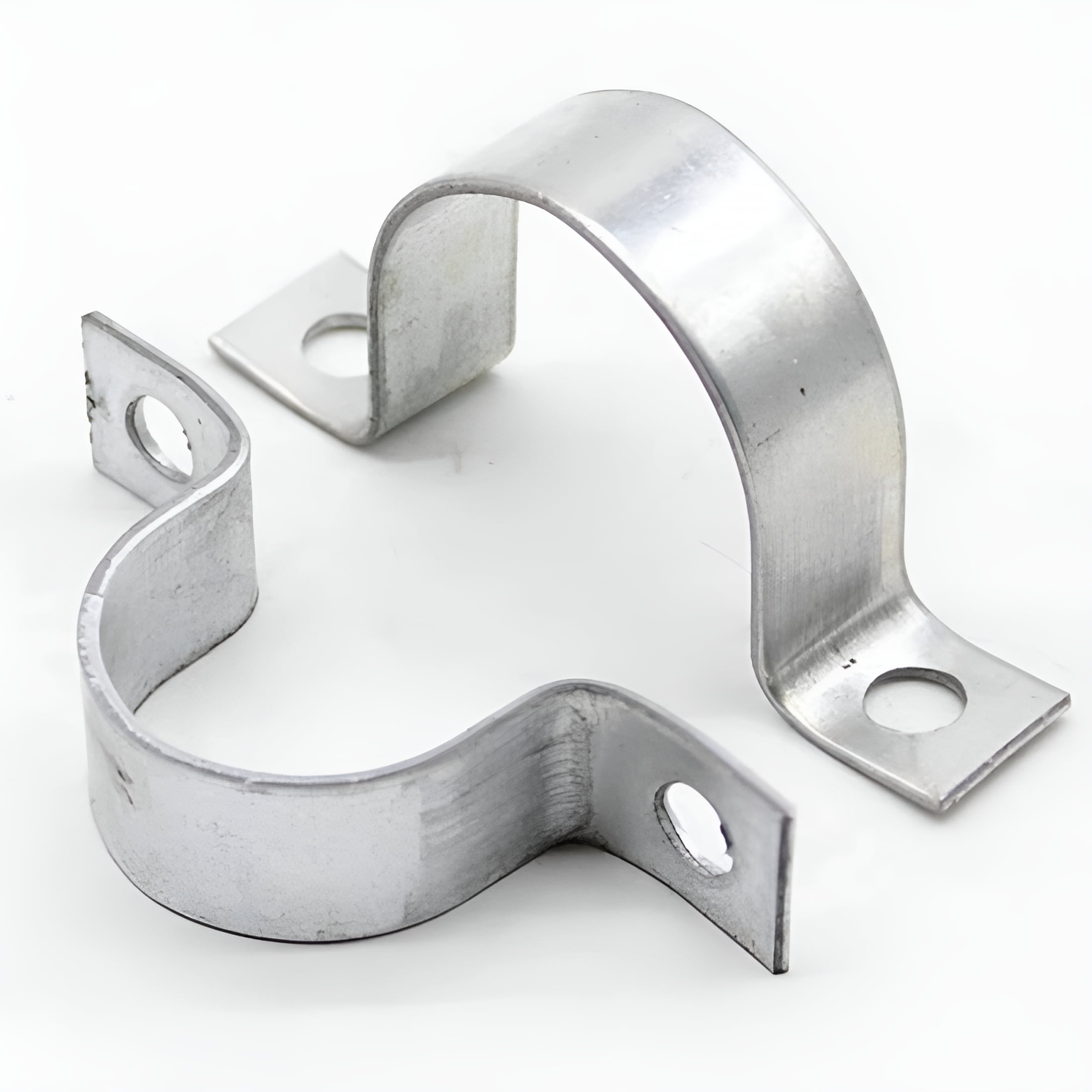 TALENO 10Pcs Heavy Duty Galvanized Pipe Clamps in Silver for Wall ...