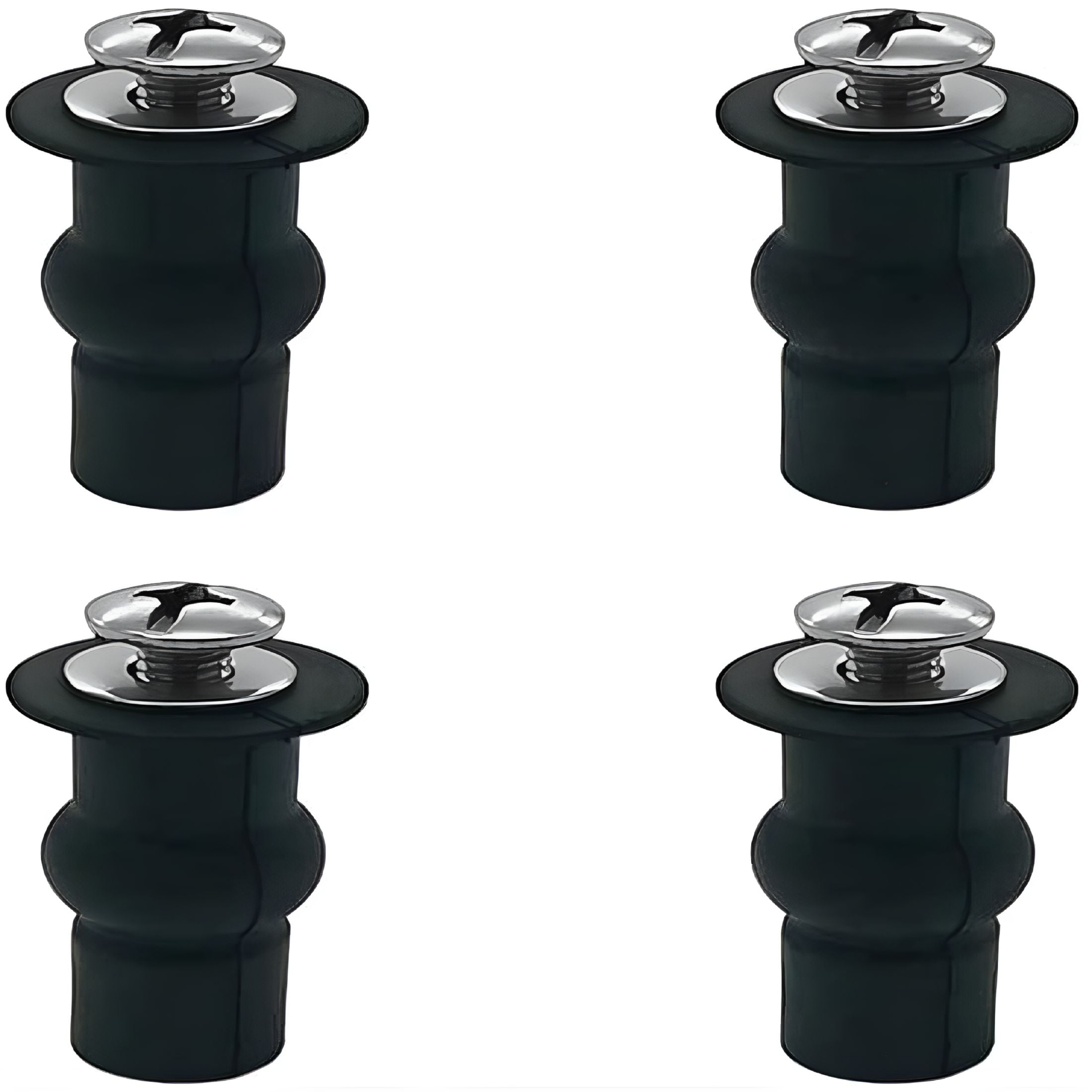 TALENO 2 Pairs Rubber Bolt Set with Expansion Screws & Hinges,Durable ...