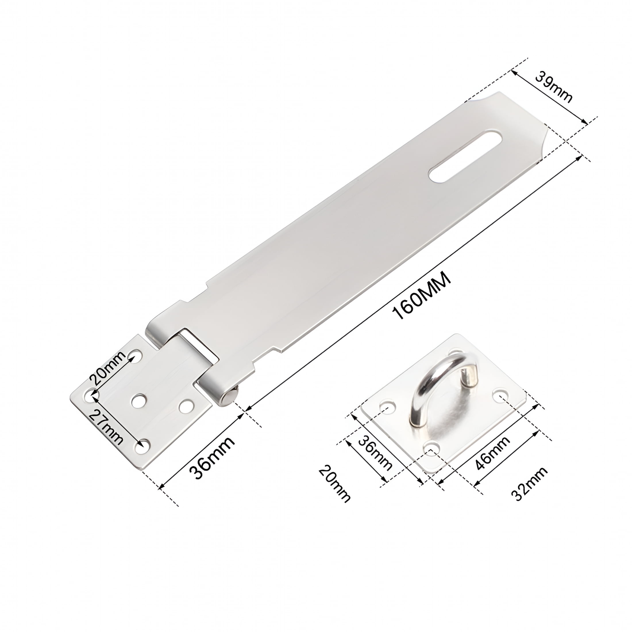 TALENO 304 Stainless Steel Padlock Hasp Door Lock Latch Bolt Security ...