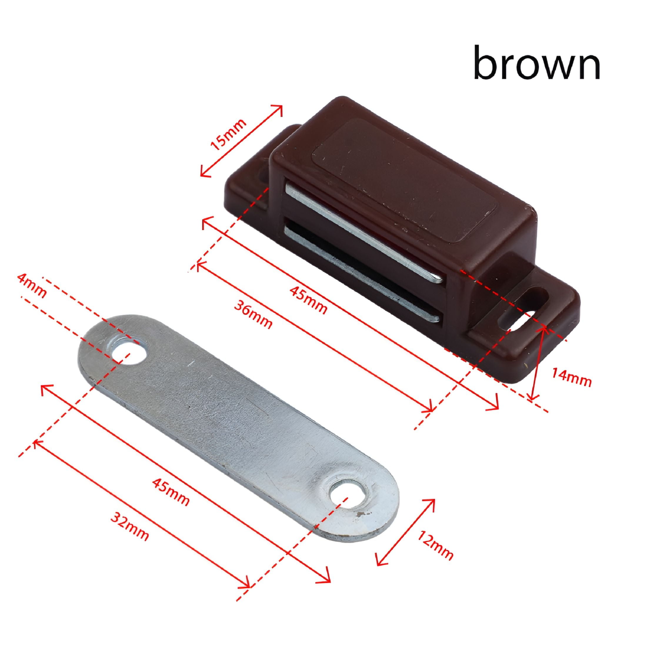 TALENO 4Pcs Cabinet Magnet Latch Door Catches Kitchen Cupboard Wardrobe ...