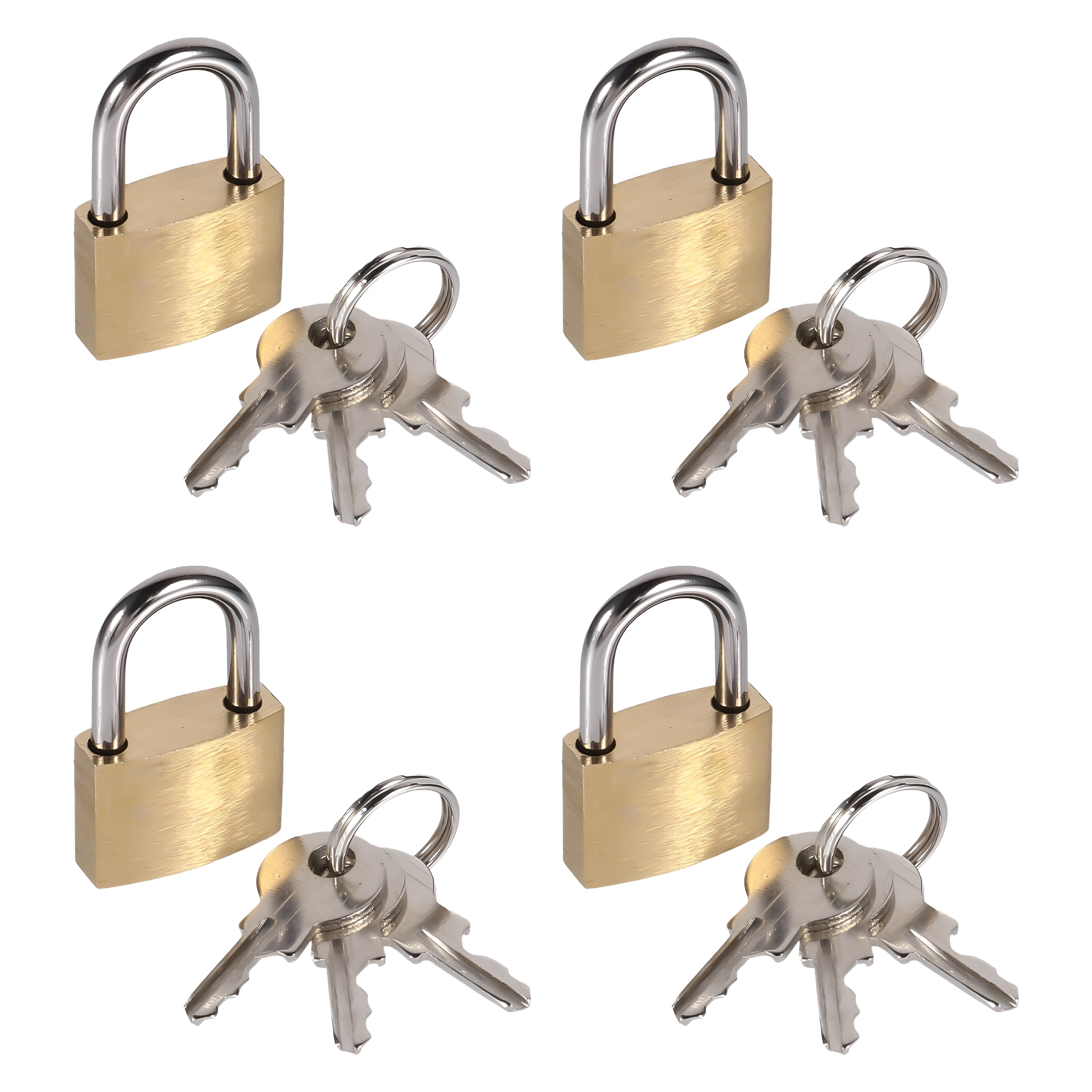 TALENO 4pcs Mini Rustproof Versatile Padlock Luggage Locks Drawer Lock ...
