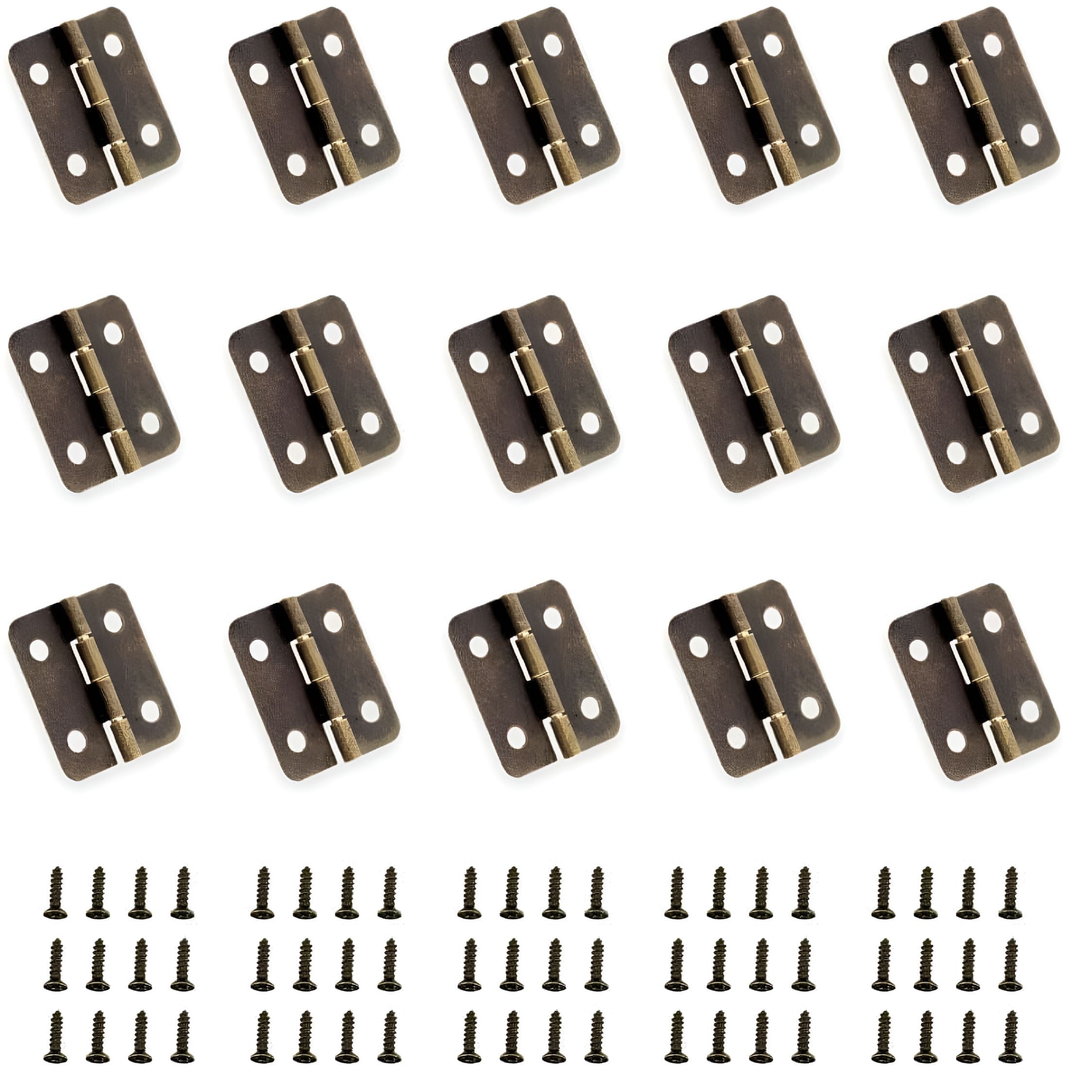 TALENO 50-Pack of Pure Copper Mini Hinges with Corrosion-Resistant ...