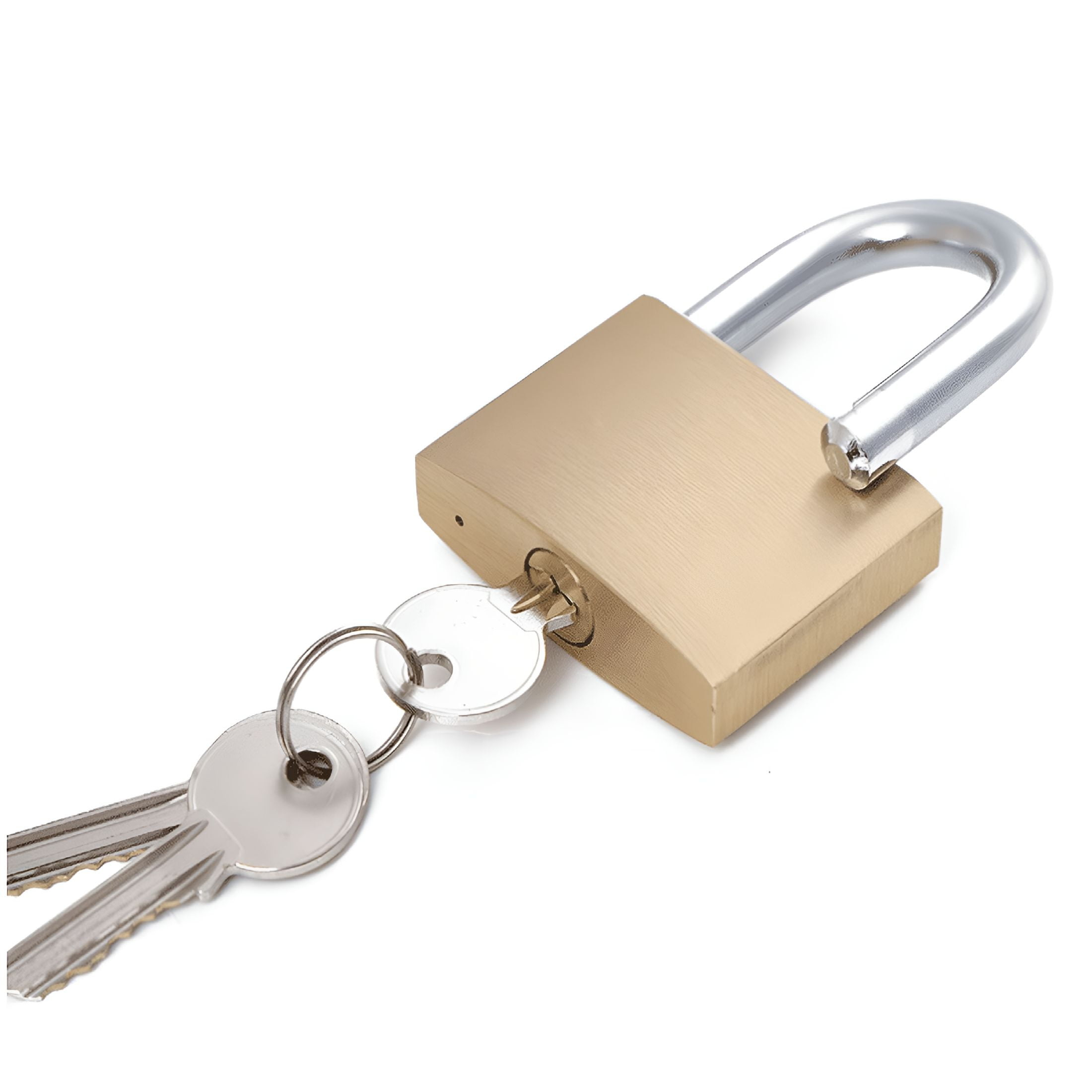 TALENO Heavy Duty Solid Brass Padlock with Key,40mm Wide Lock Body ...
