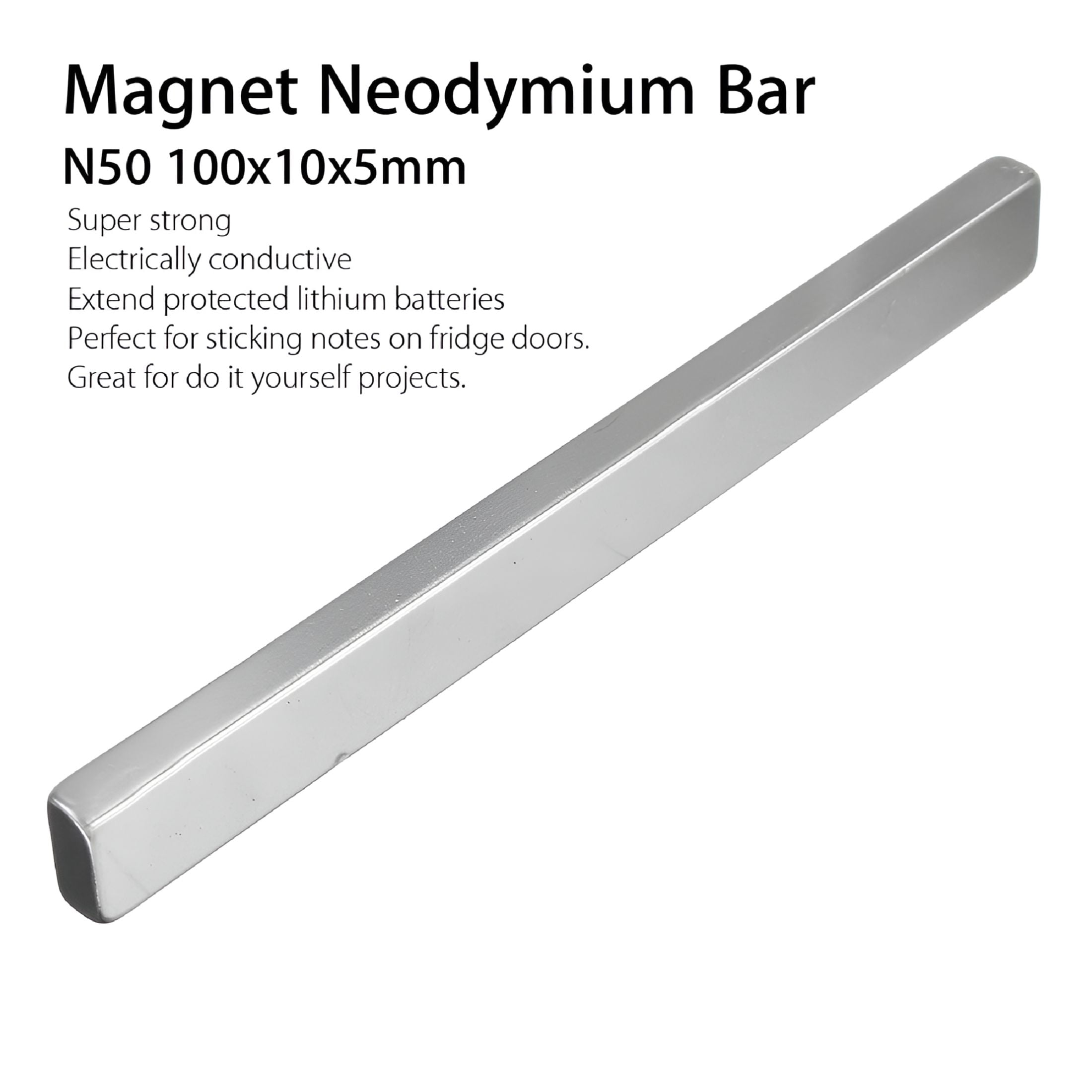 TALENO Long Cuboid Block Strong Rare Earth Neodymium Magnet, Heavy Duty ...