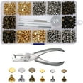 TALENO Snap Buttons,Leather Fasteners Kit,Closure Setter,Metal Buttons ...