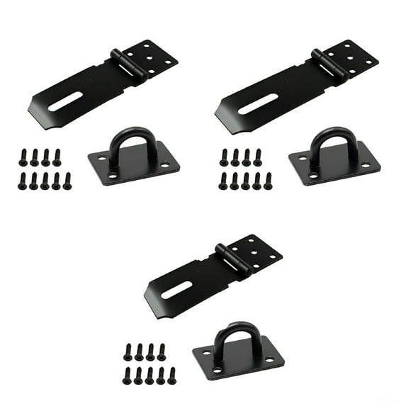TALENO Stainless Steel Door Padlock Hasp Kit Anti Theft Folding Lock ...