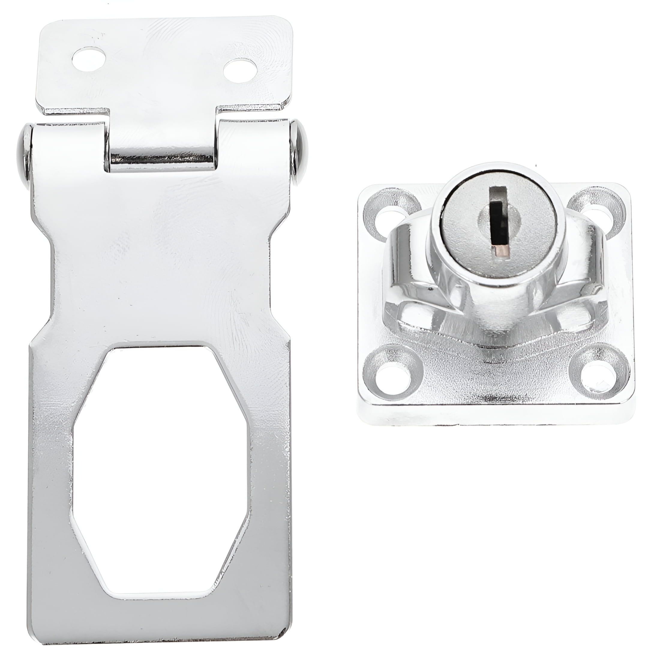 TALENO Stainless Steel Hasp Lock Catch Latch Safety Lock Keyed Hasp ...