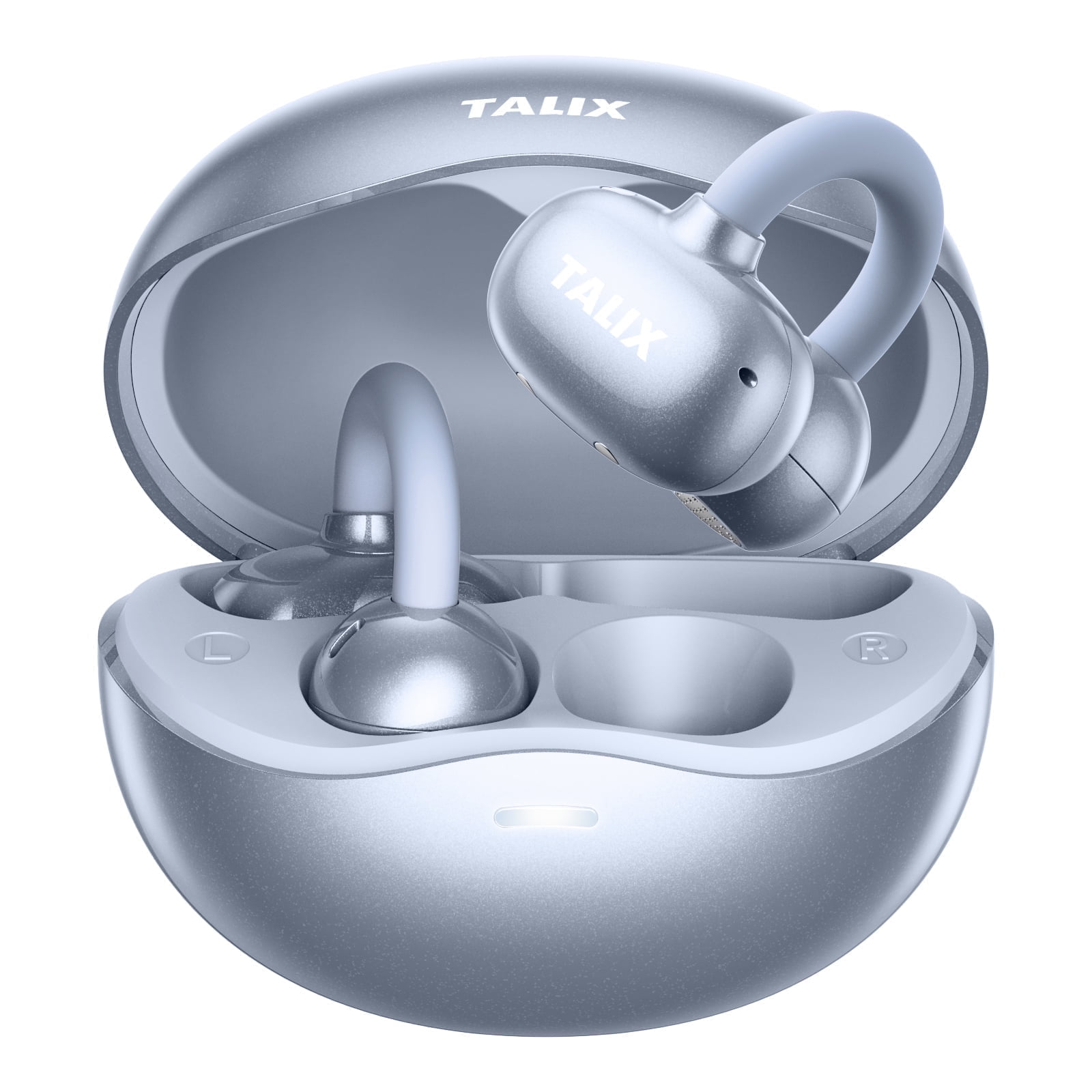TALIX Open Ear Earbuds,Clip-on Wireless Bluetooth 5.4 Headphones,Ai ...