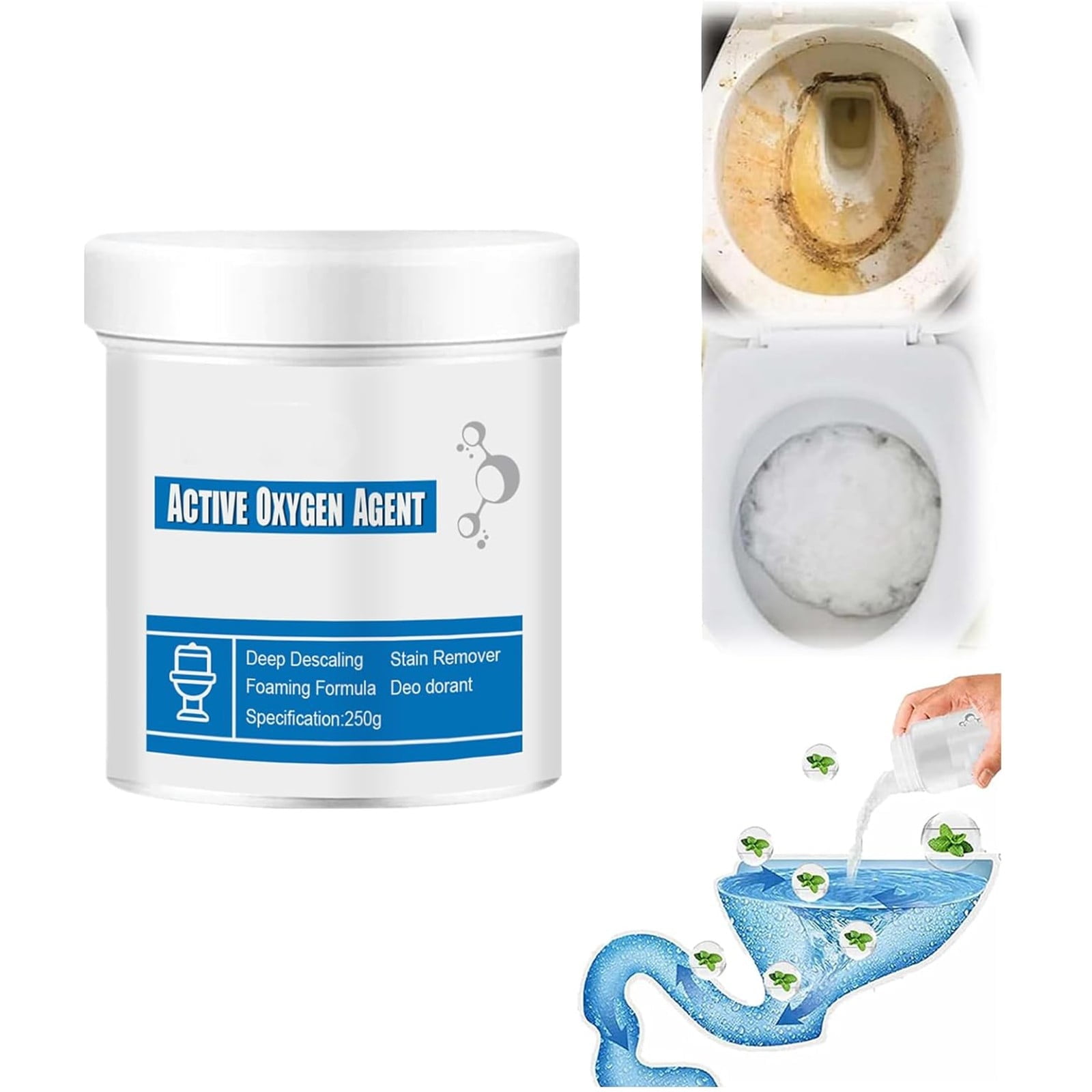 Splash Foam Toilet Cleaner 2024 Upgrade 2PCS Splash Toilet Cleaner ...